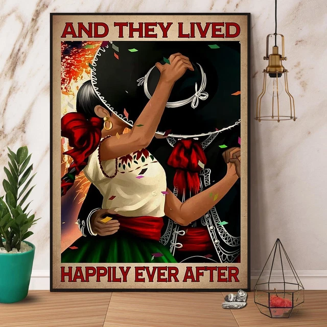 Dance Couple They Lived Happily Ever After Romantic Story Vertical ...