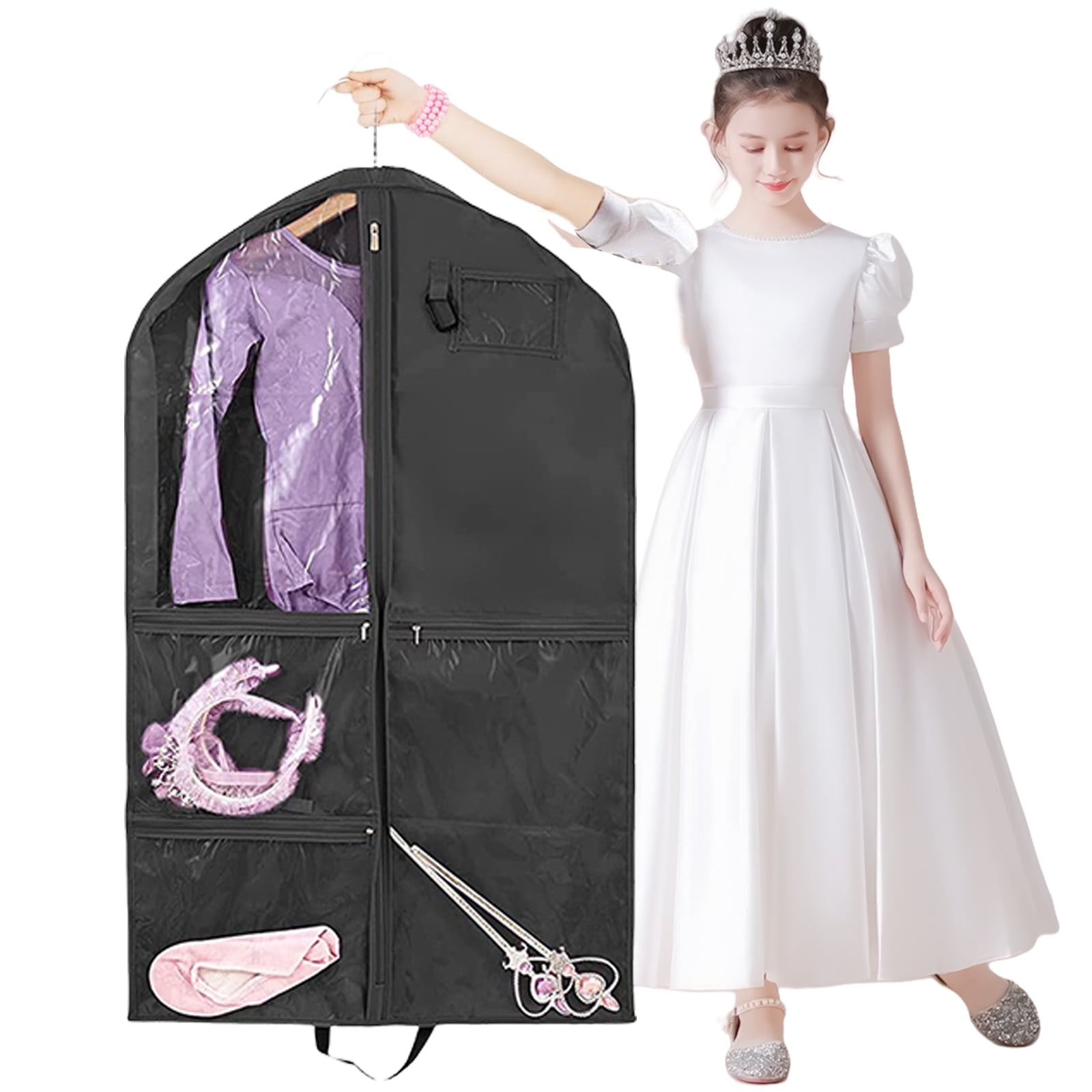 Dance Dress Protective Carriers Water Resistant Garment Bag with ...