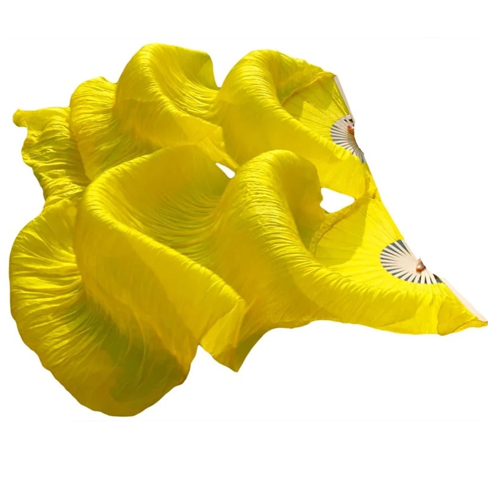 Dance Fans Imitation Silk 1PC/1 Pair 10 Colors Hand-dyed Solid Color ...