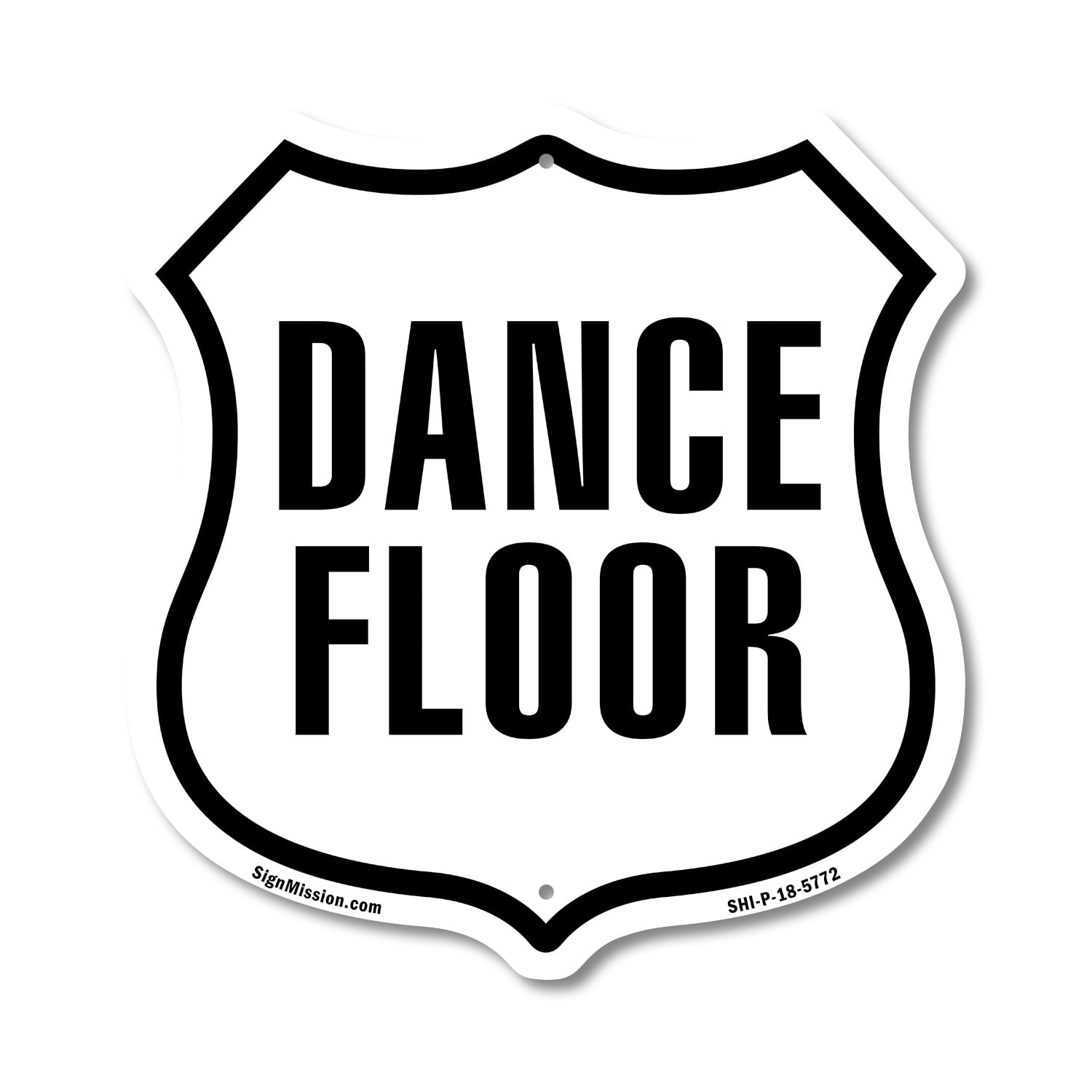 Dance Floor (2 Pack) 12 inch X 12 inch Shield-Shaped Rust-Free Aluminum ...