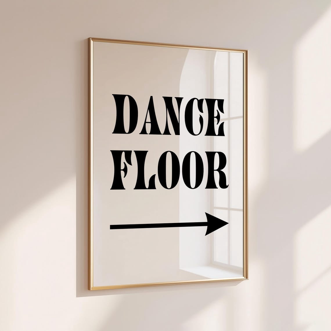 Dance Floor Funky Typography Wall Art, Unframed Canvas Size 12x18 - Walmart.com