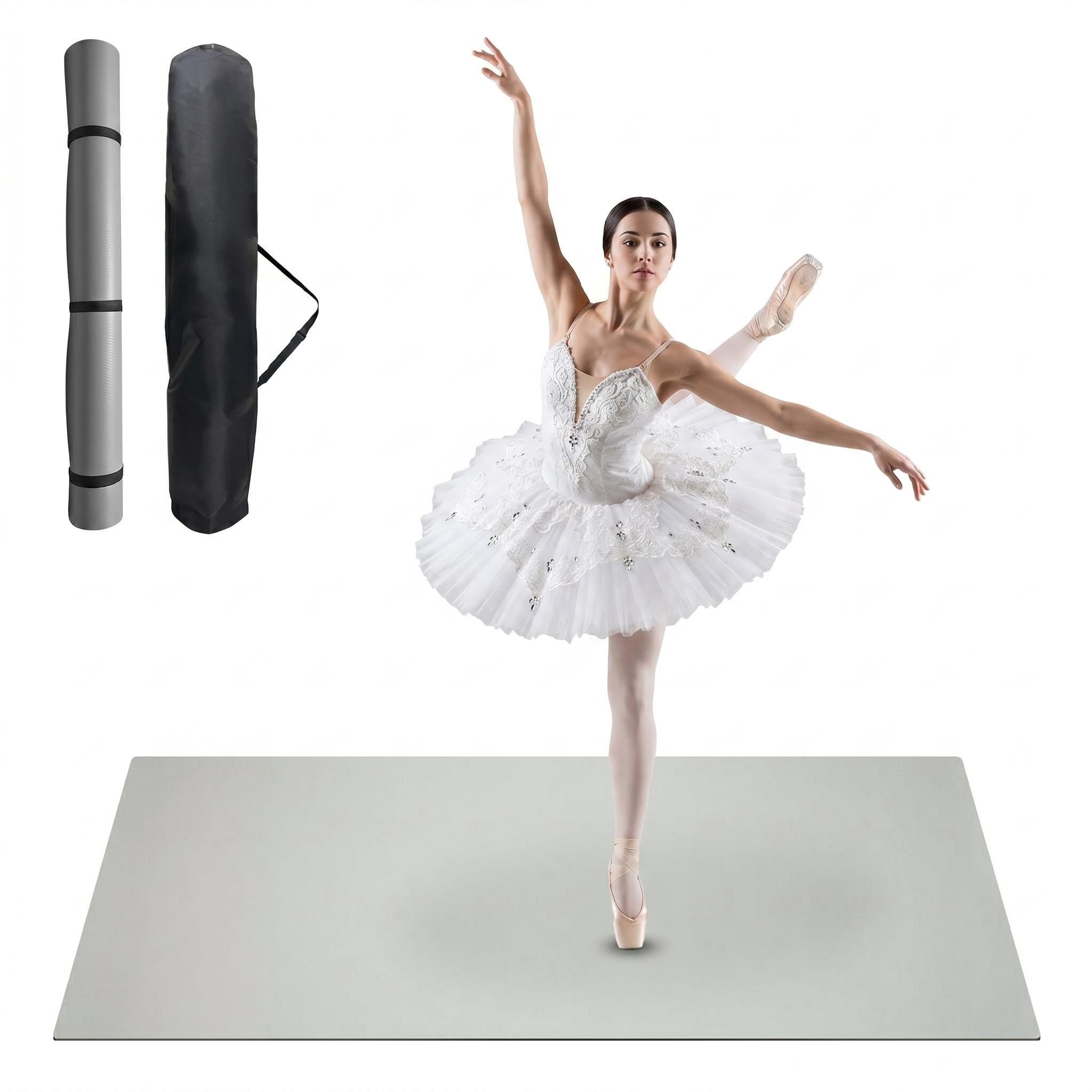 Dance Floor Mat 6x4 Ft Non-Slip PVC Surface for Ballet Jazz Fitness ...
