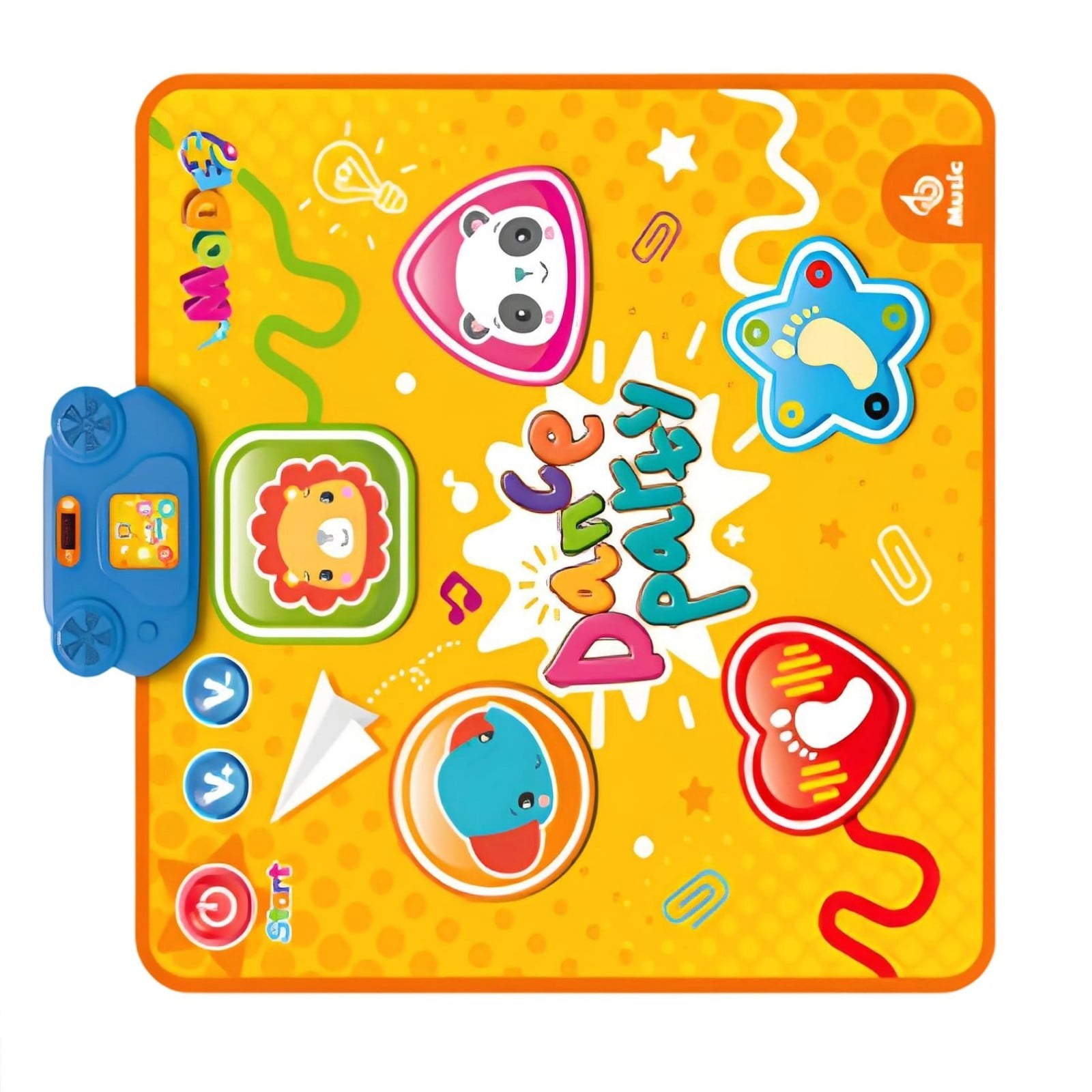 Dance Floor Mat for Kids Interactive Rhythm Dance Mat Featuring Various ...