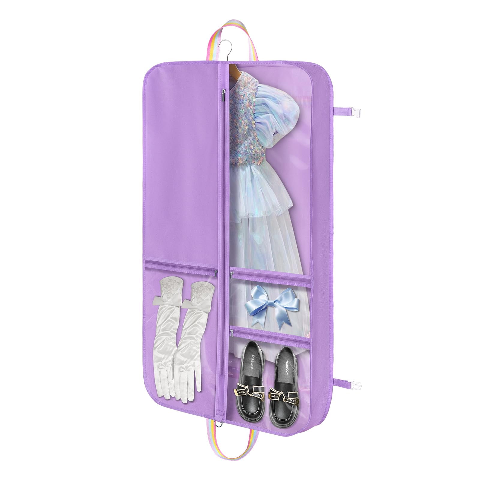 Dance Garment Bag for Kids 40 Inch, Multi Compartment Costume Storage ...