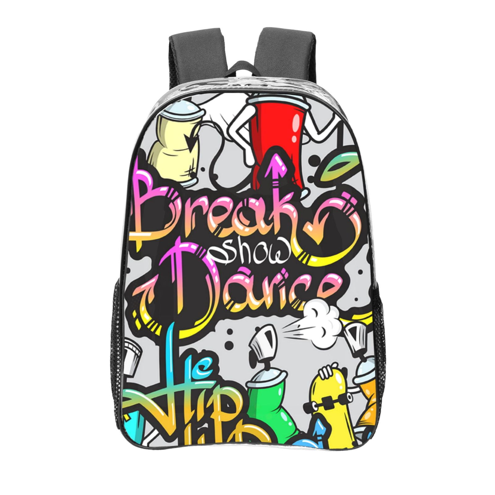Dance Graffiti Basics Transparent Backpack School See Through Plastic ...