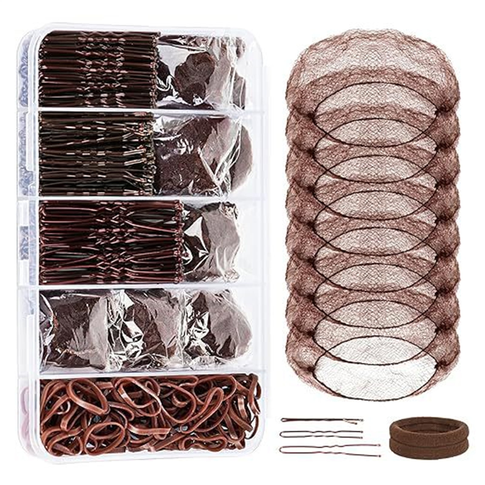Dance Hair Styling Tool Set 100 U Shaped Pins 50 Hairpins 100 Elastic ...