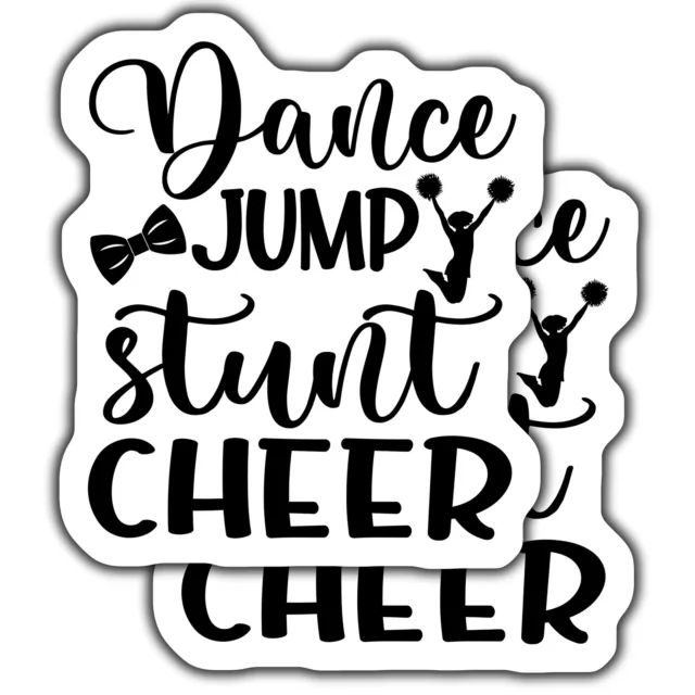 Dance Jump Stunt Cheer Stickers, Cheerleading Stickers, Motivational ...