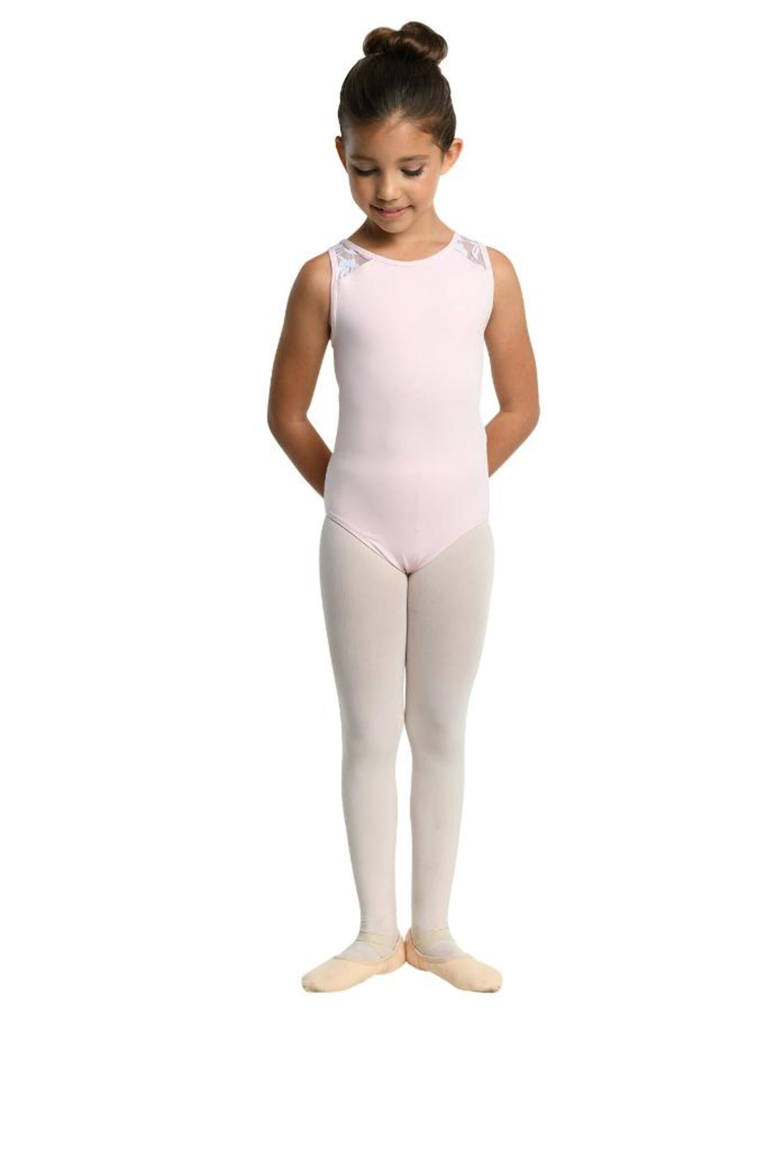 Dance Leotard Danz N Motion 23108C Big Kid Spandex-Lace Ballet Tap Jazz Modern - Walmart.com