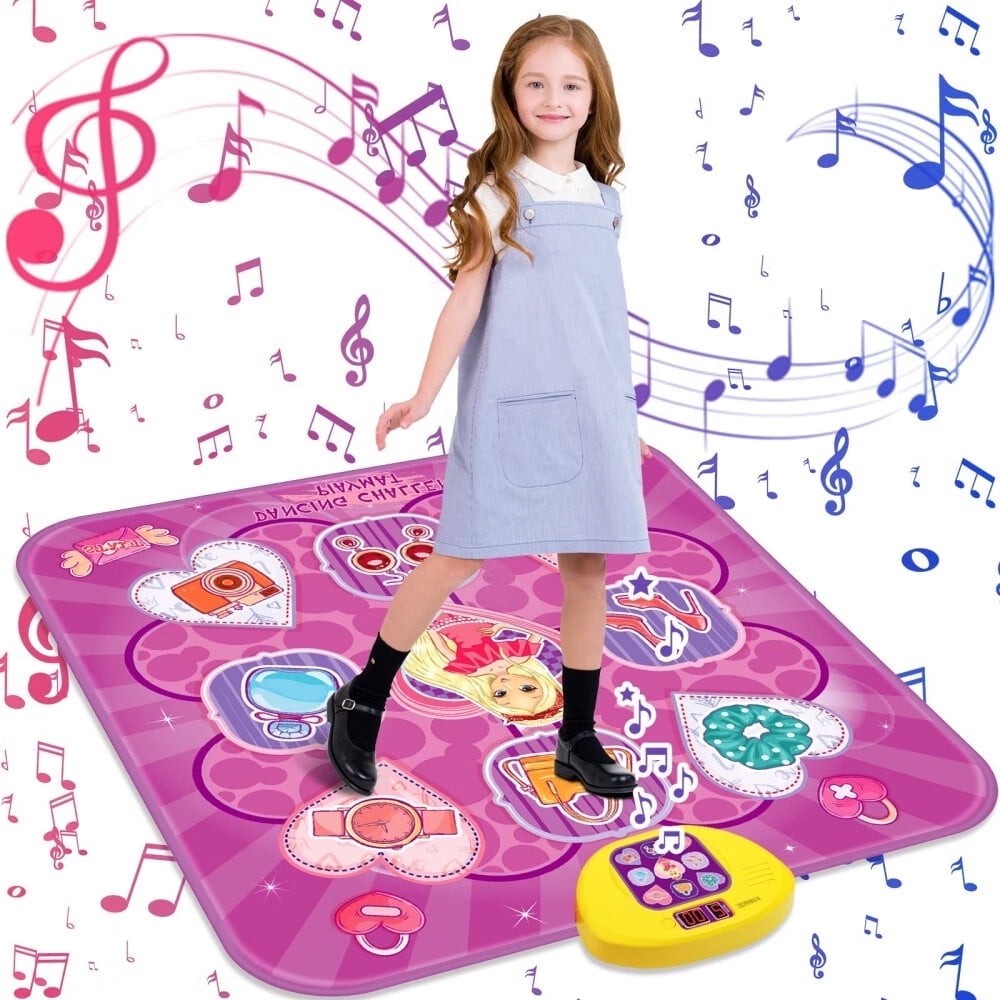 Dance Mat,Toys for 3 4 5 6 7+ Year Old Girls,Dance Mat for Kids ...