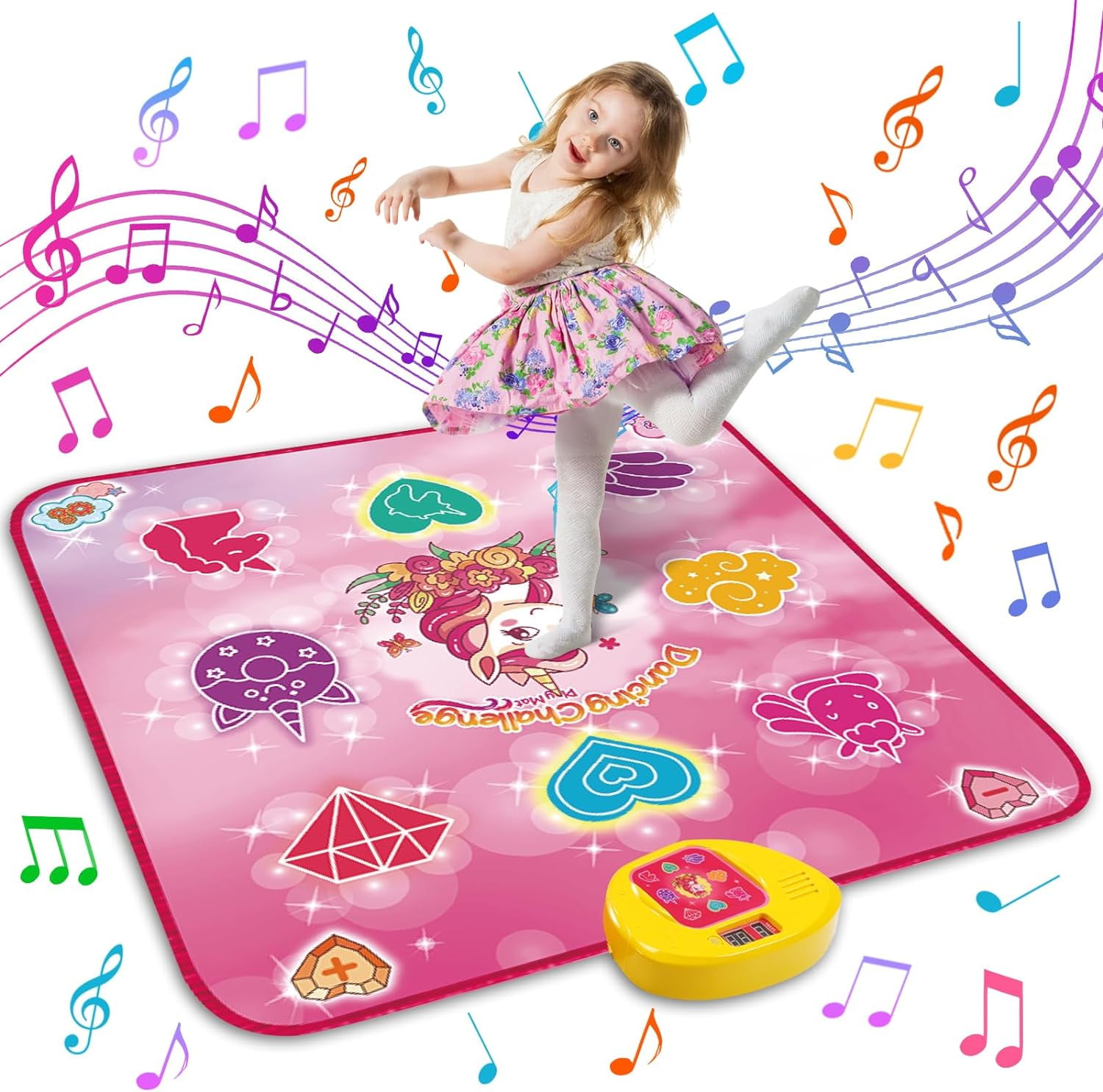Dance Mat for Kids, 5 Modes Dance Pad Musical Educational Toy Christmas ...