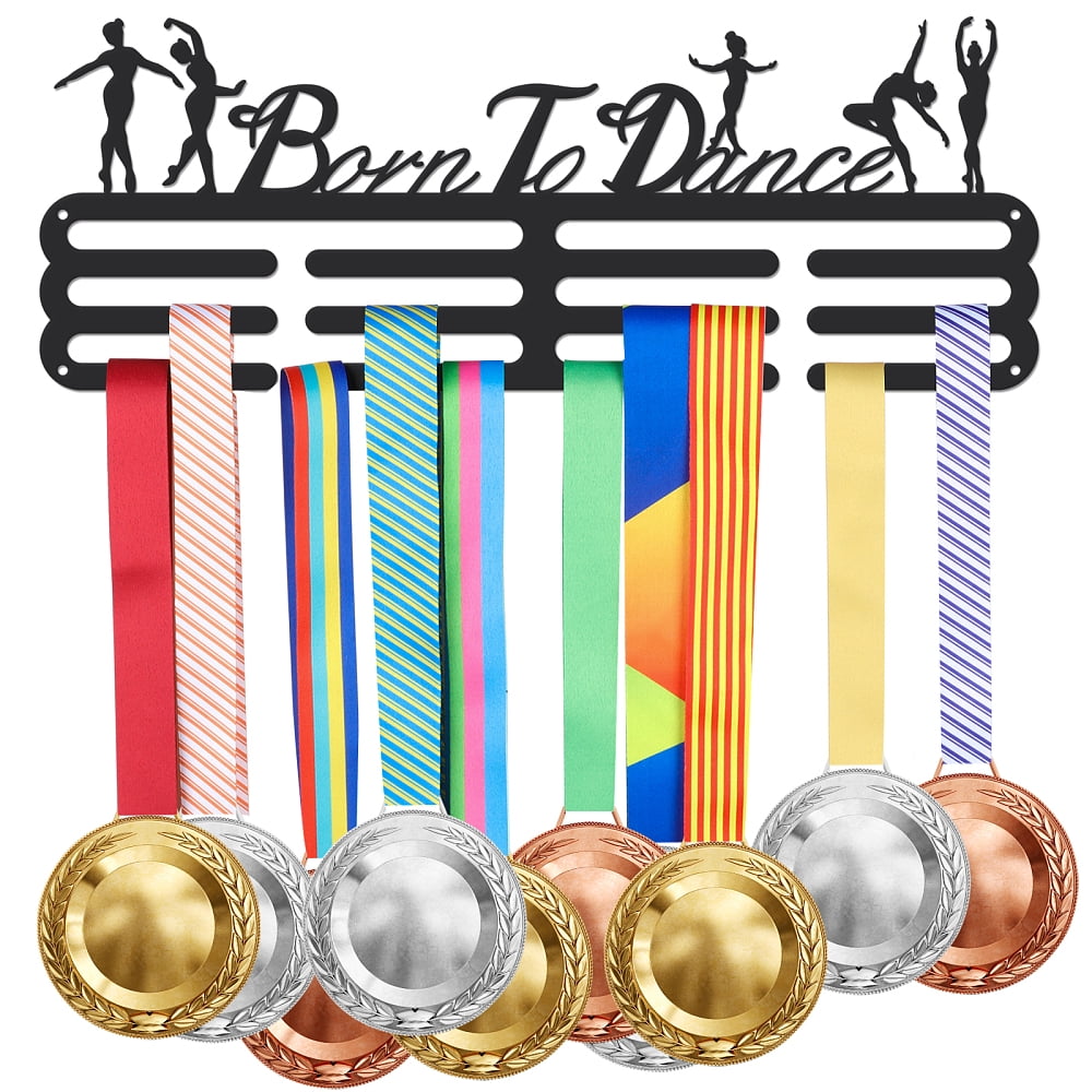 Dance Medal Holder Ballet Medals Display Black Iron Wall Mounted Born ...