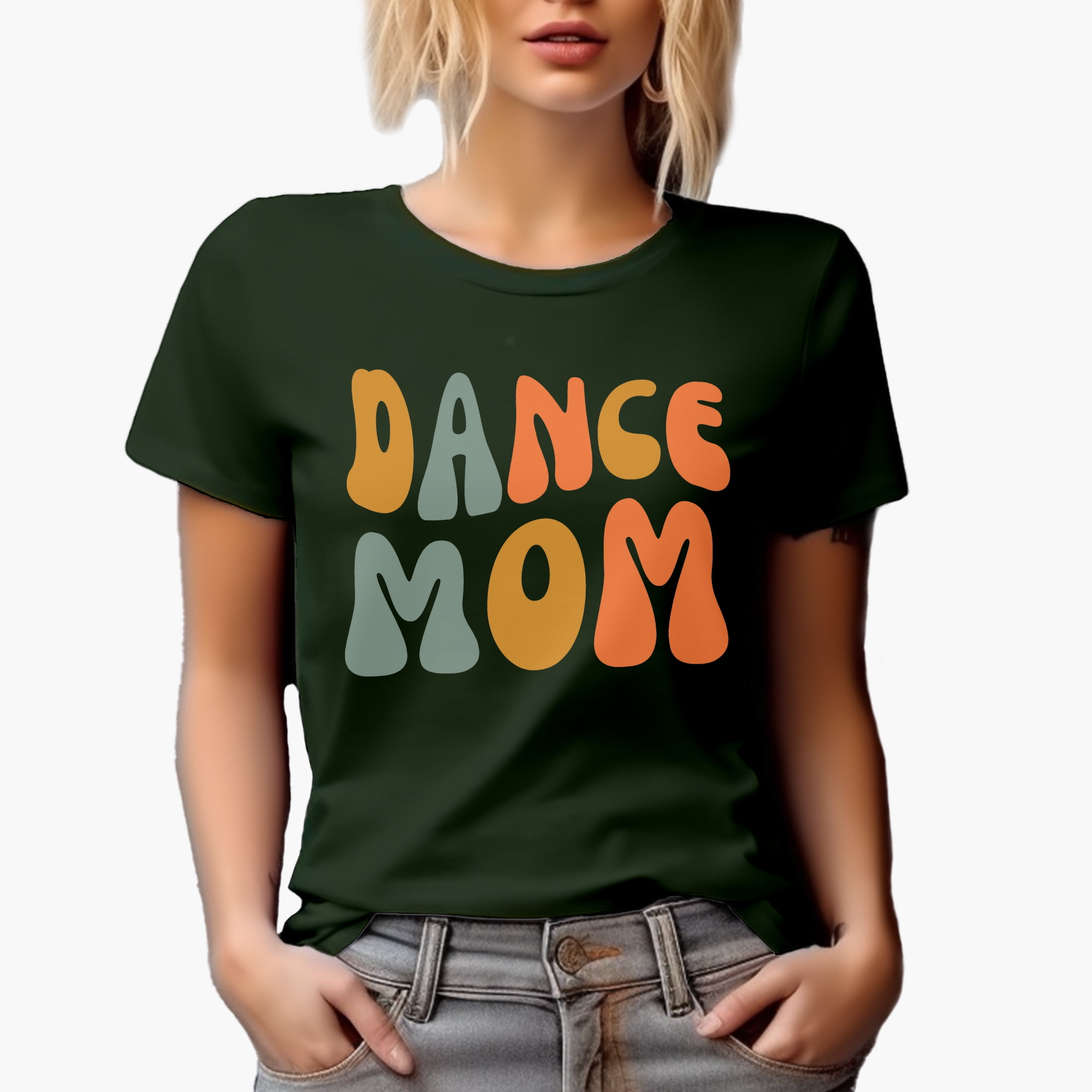 Dance Mom, Dancer or Dancing Mother Themed, Groovy Retro Wavy Text ...