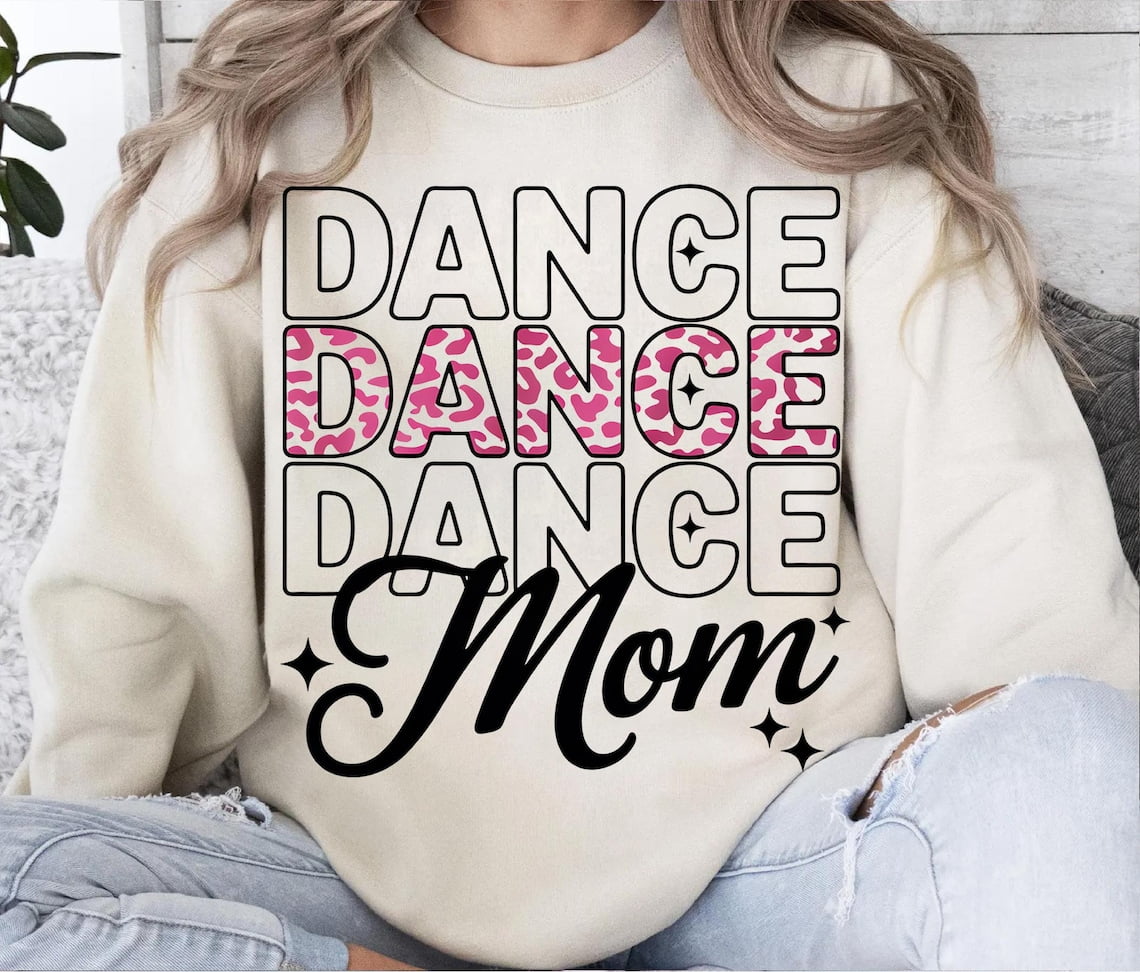 Dance Mom , Leopard Print Dance , Cheer Mom Sublimation Design, Dance ...