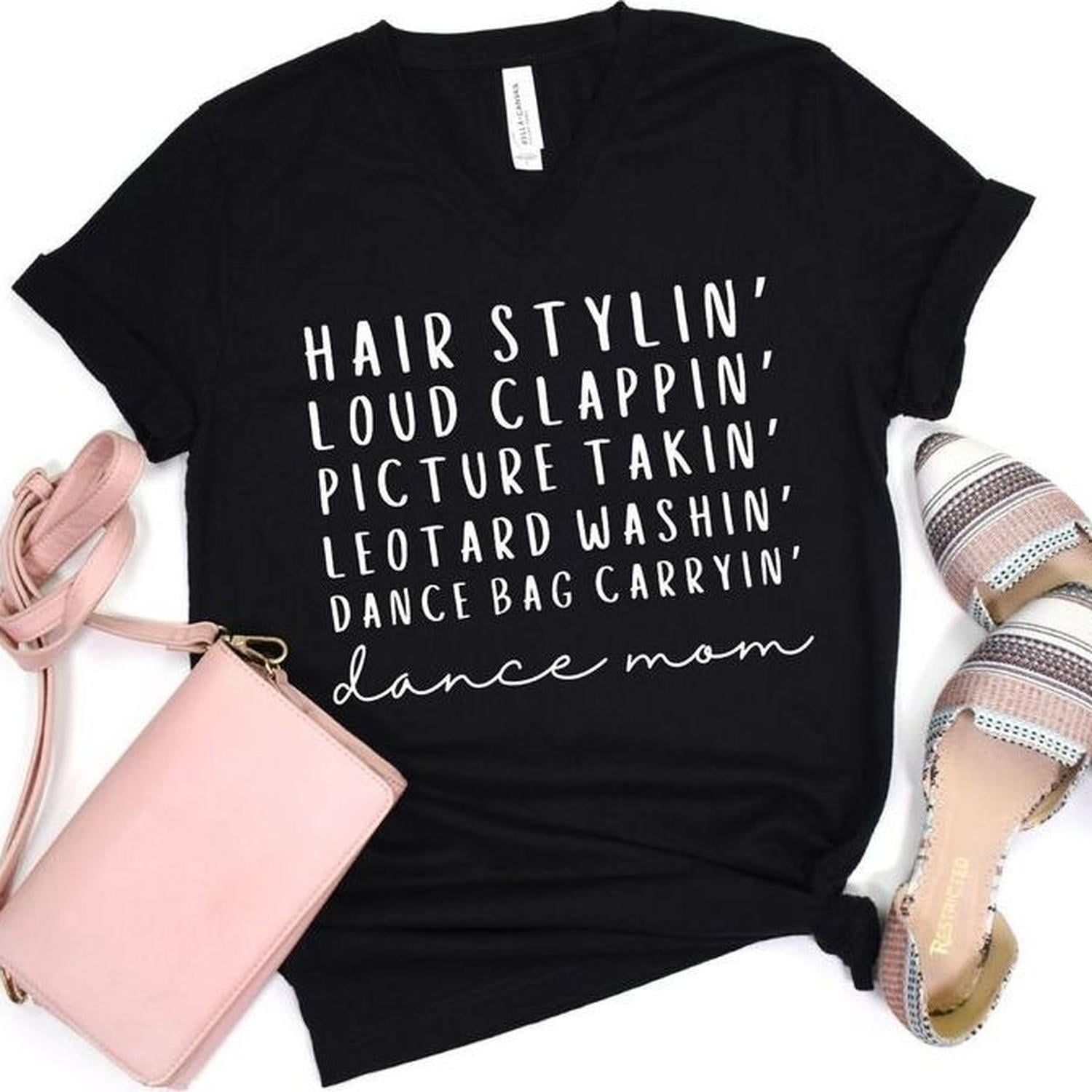 Dance Mom V-Neck T-Shirt, Dance Competition Shirt, Dance Competition ...