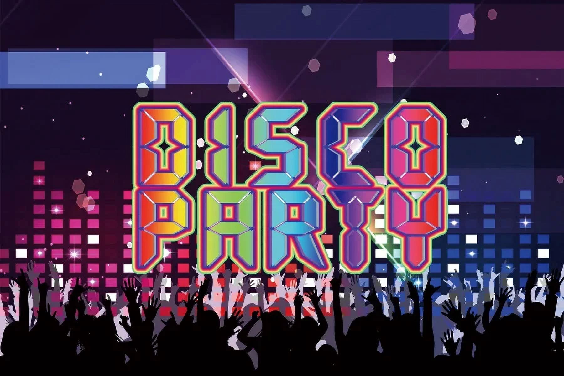 Dance Photo Backdrop 80s 90s Happy Birthday Party Music Stage Disco ...