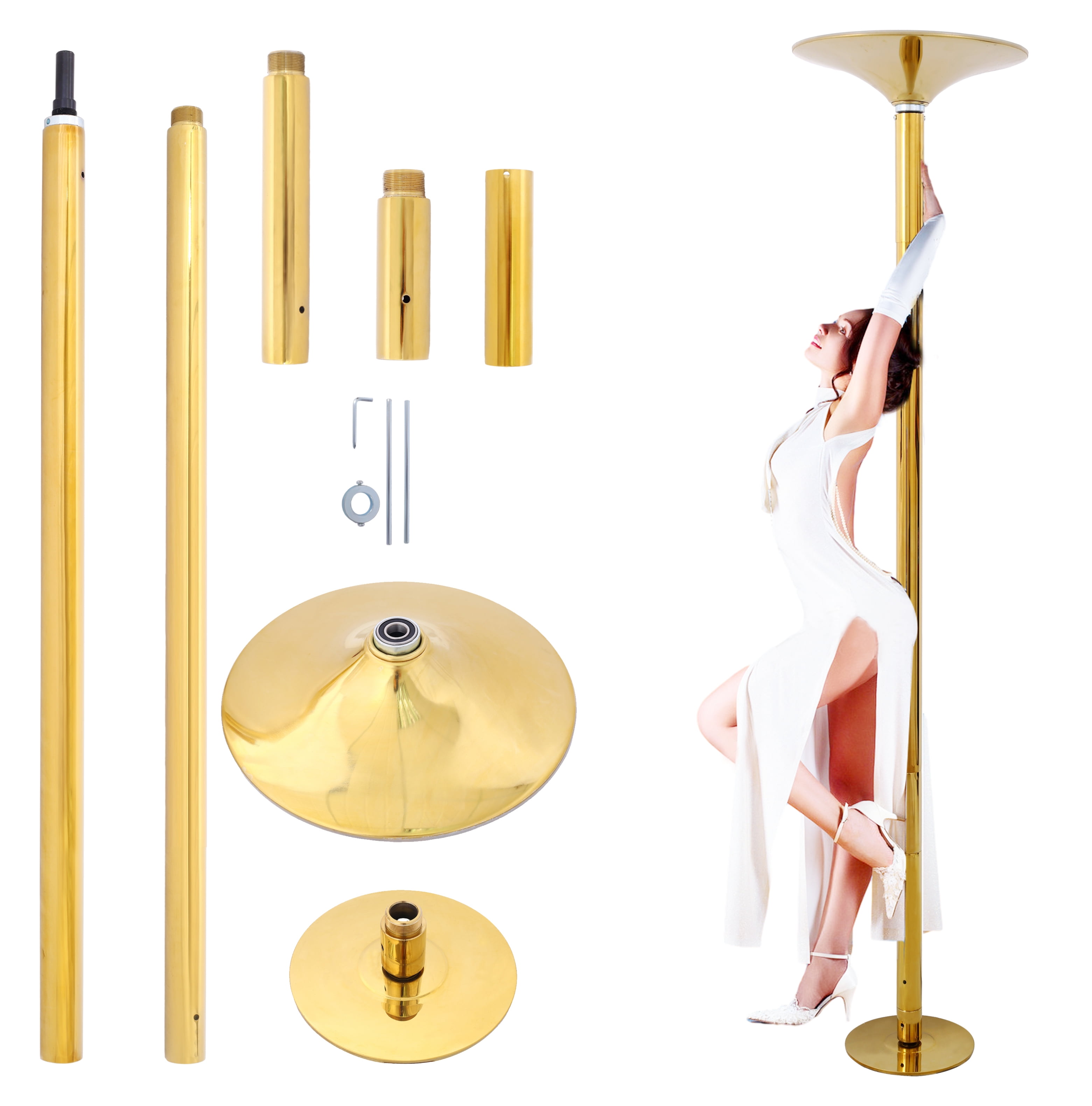 Dance Pole Spinning Static Dancing Pole Portable Removable for Home ...