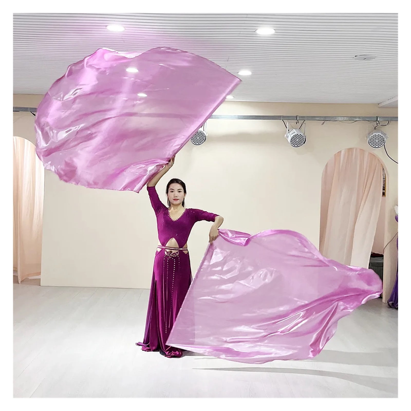 Dance Props Praise Flag Double Flag Gold White Purple Games Props Real ...