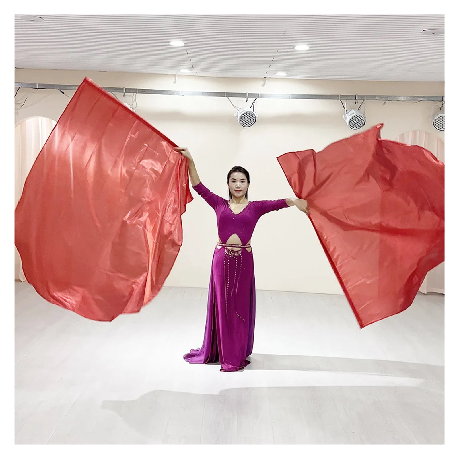 Dance Props Praise Flag Double Flag Gold White Purple Games Props Real ...