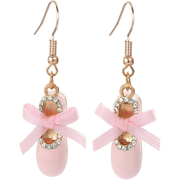 Dance Recital Gifts Ballerina Ballet Necklace for Women Dainty Cubic ...