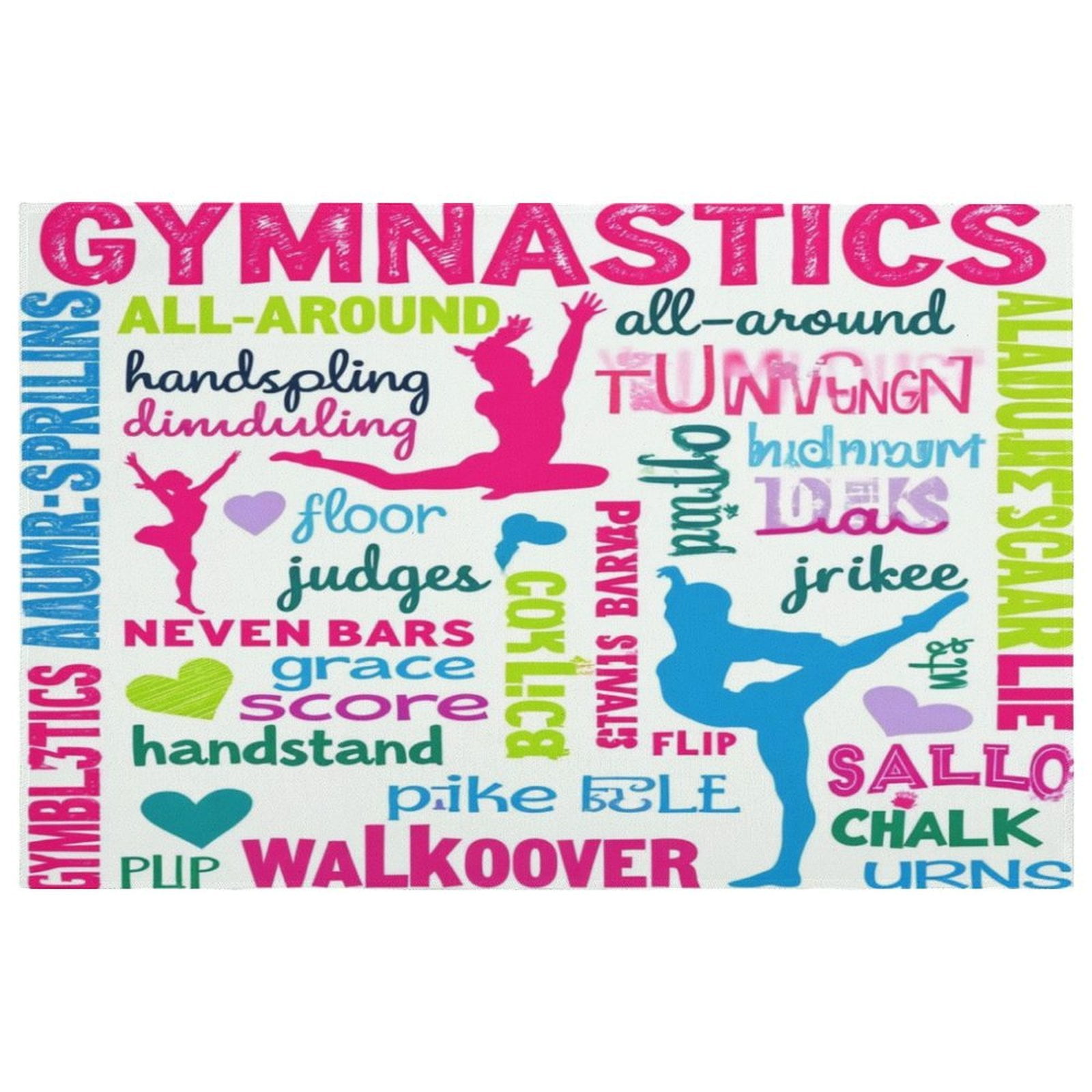 Dance Rhythmic Gymnastics Adult Home Decor Bedroom Living Room Crystal ...