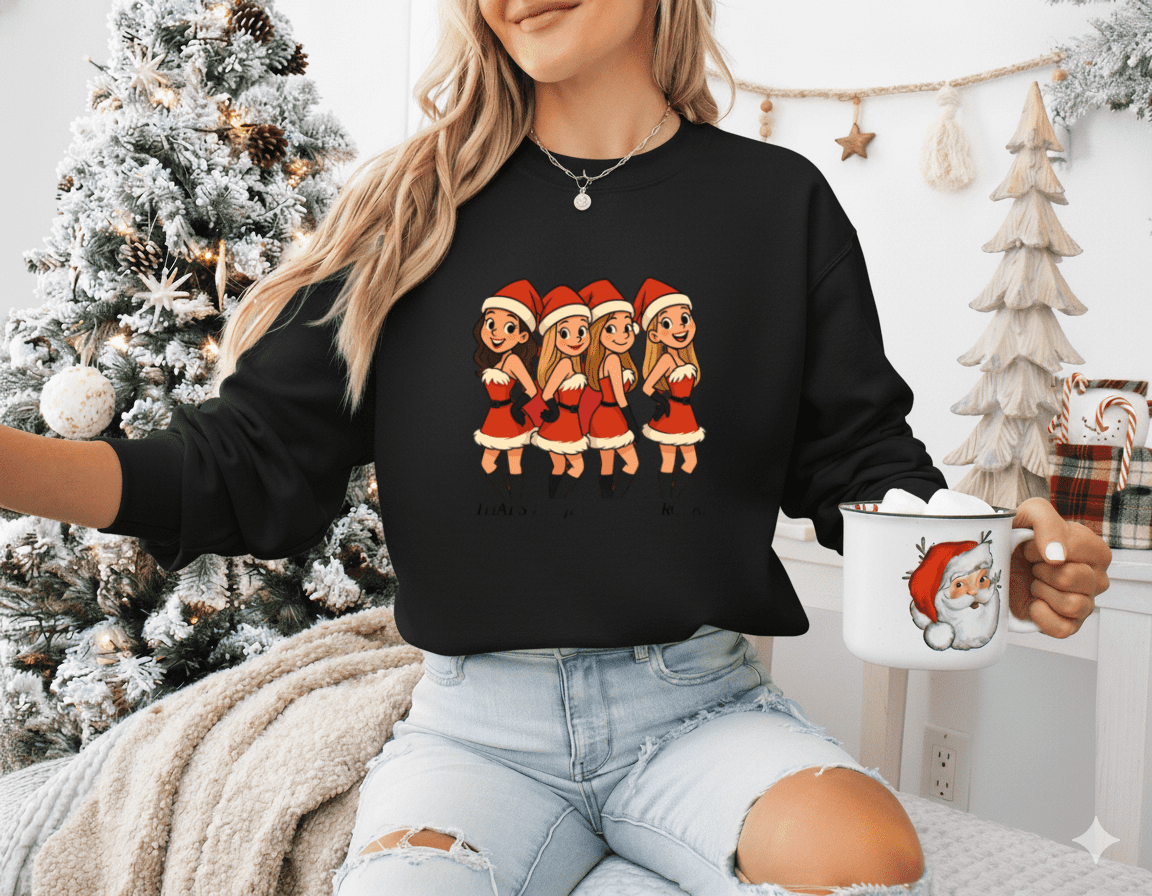 Dance Scene Mean Girls Inspired Christmas Retro Cartoon Sweatshirt, up ...