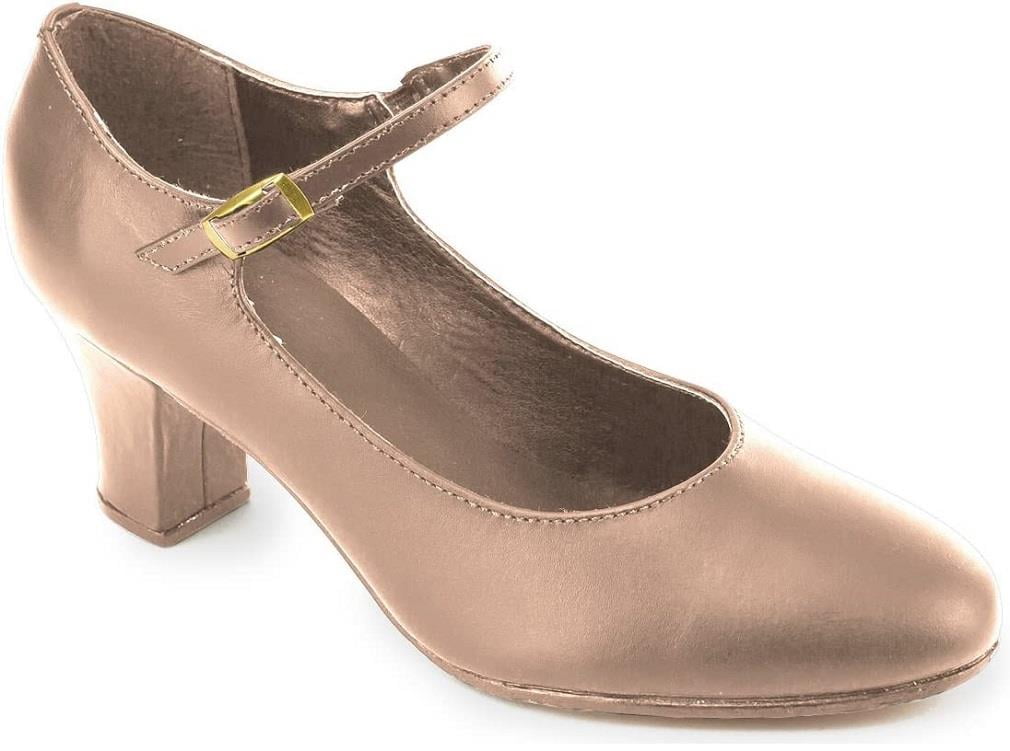 Dance Shoes Character Jazz 2" Heel Snap Buckle So Danca CH58 Tan 5.5M ...