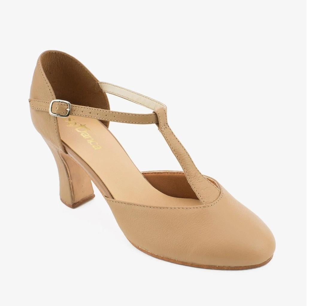 Dance Shoes Character Jazz 3" Heel T-Strap So Danca CH98 Caramel 4.0M ...