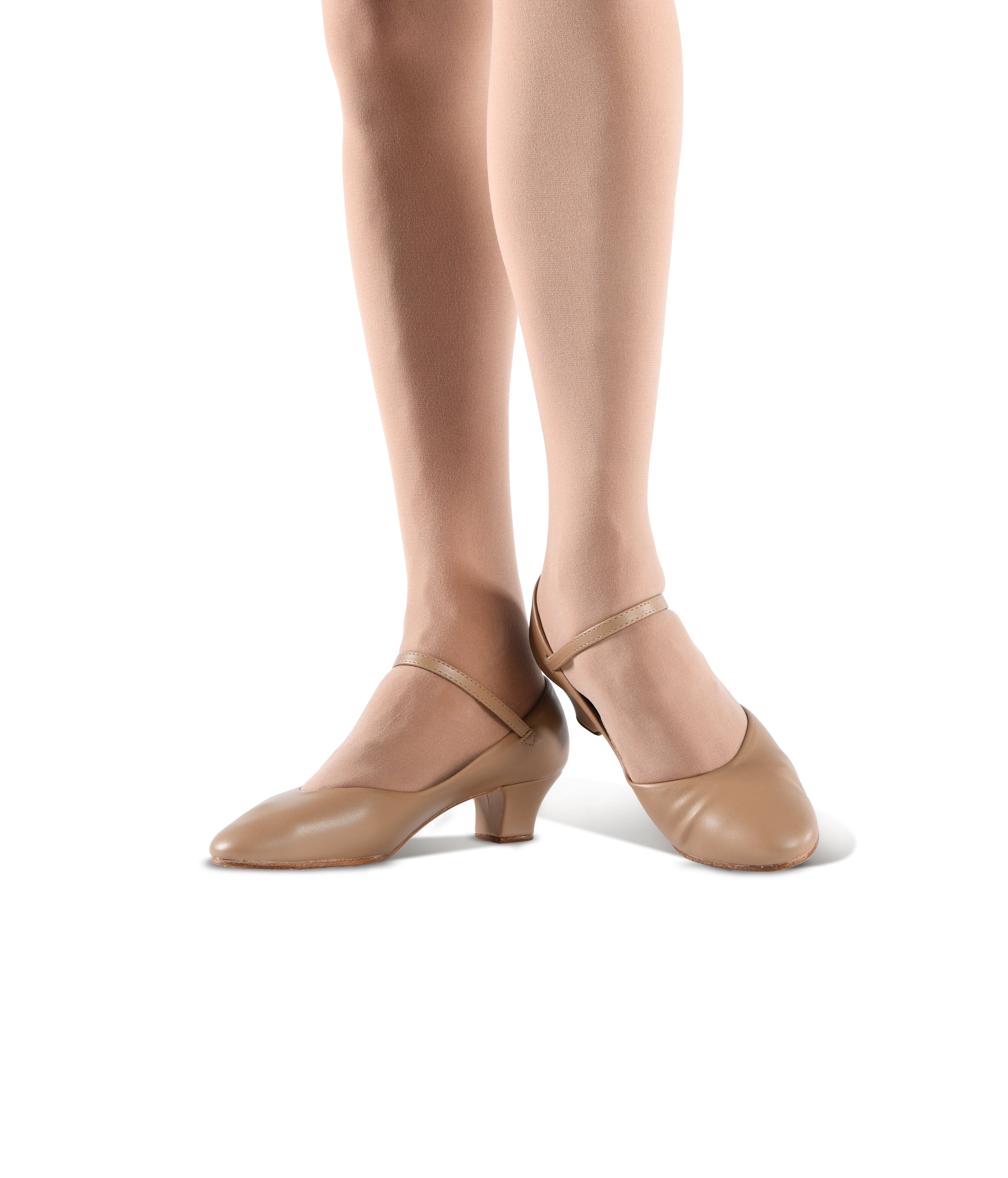 Dance Shoes Danz N Motion Jazz 11.5 1.5" Heel Ballroom Leather Single ...