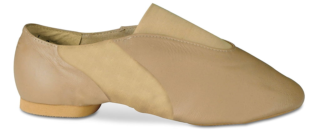 Danshuz Girls Bella Tan Leather Slip Sole Contour Jazz Shoes 11 Kids ...