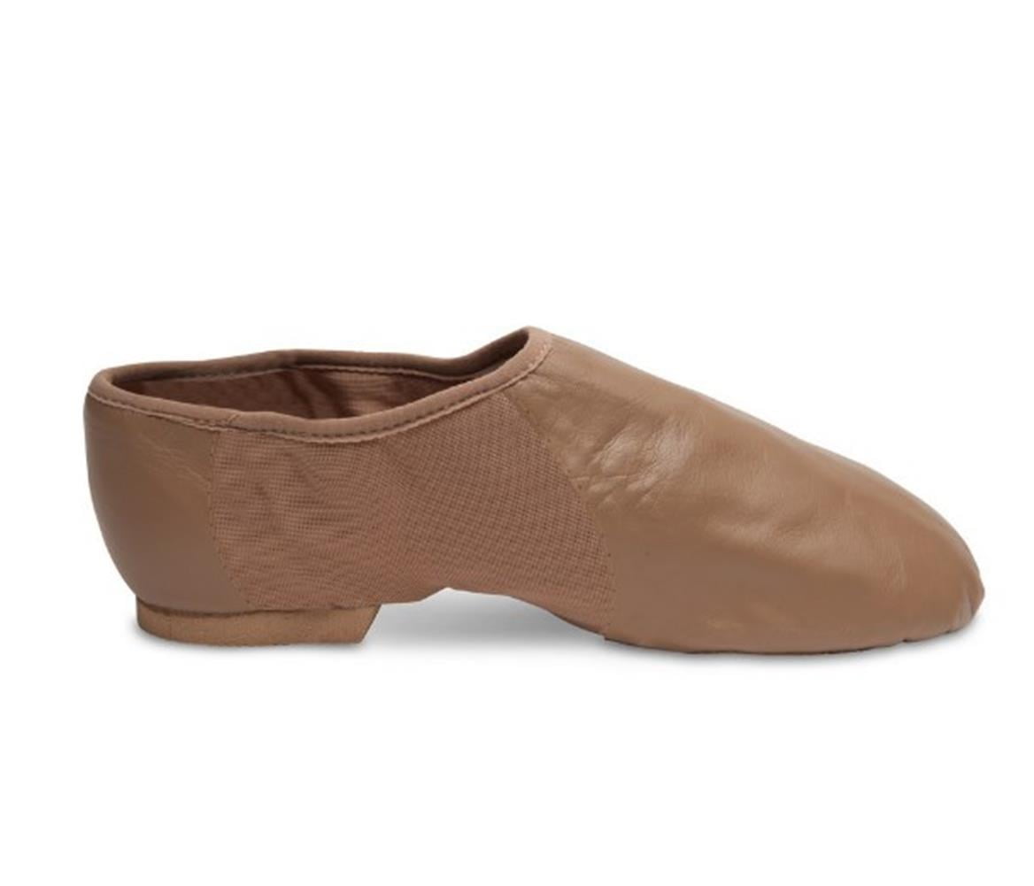 Dance Shoes Danz N Motion Jazz 2.5 Tan Slip On Hip Hop Leather Side ...