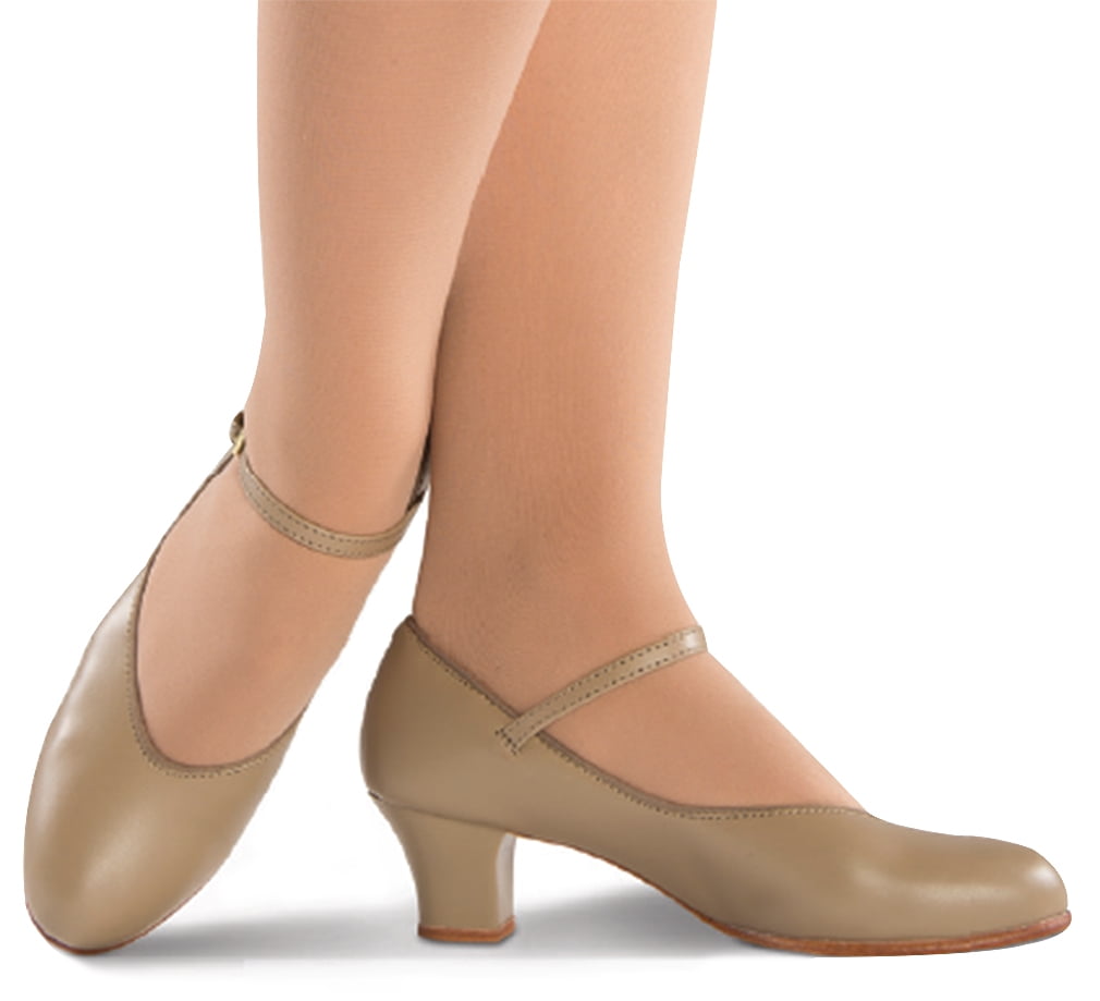 Dance Shoes Danz N Motion Jazz 6.5 Adult 1.5" Heel Ballroom Leather ...