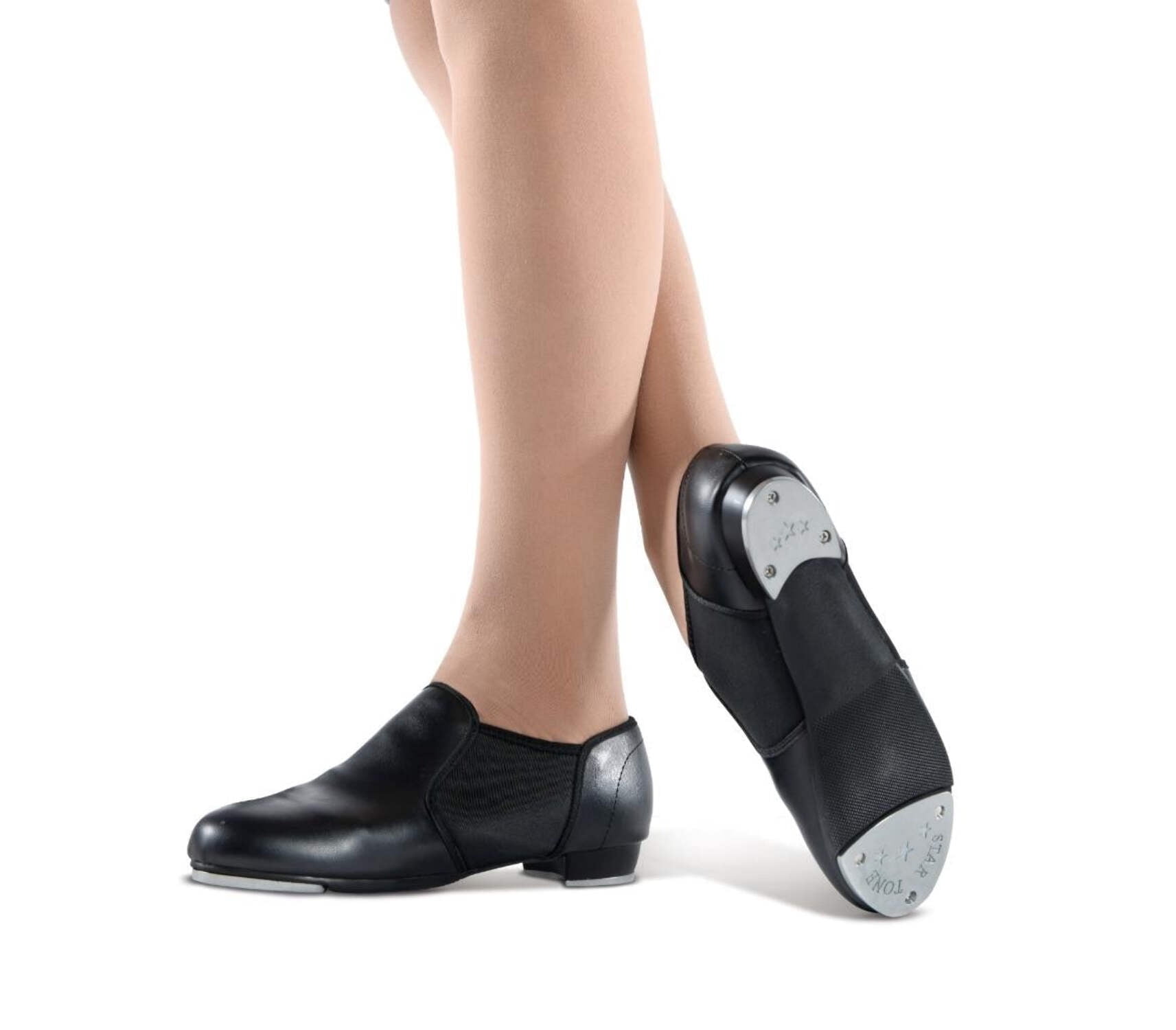 Dance Shoes Danz N Motion Tap 10 Adult Black Mary Jane Broadway Leather ...