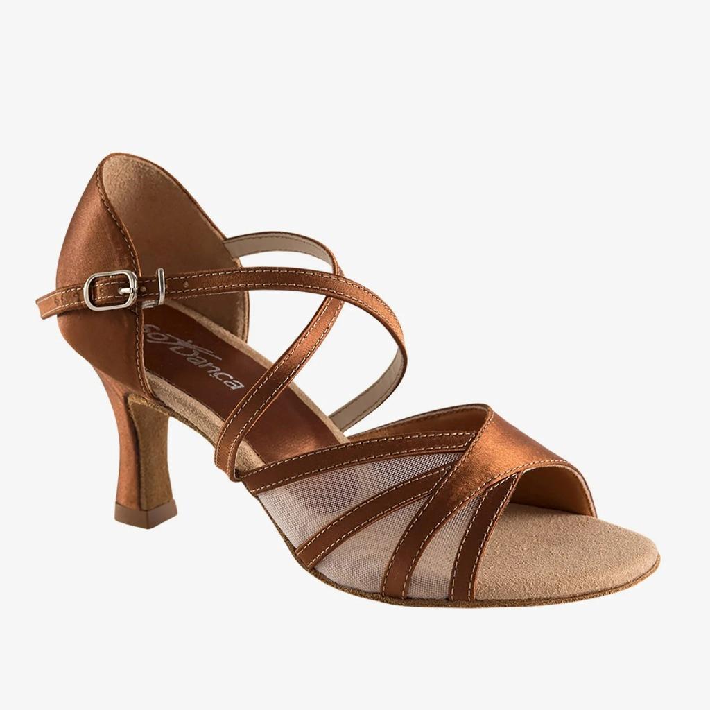 Dance Shoes So Danca Ballroom 6 1.5" Heel Latin Leather Single Strap ...