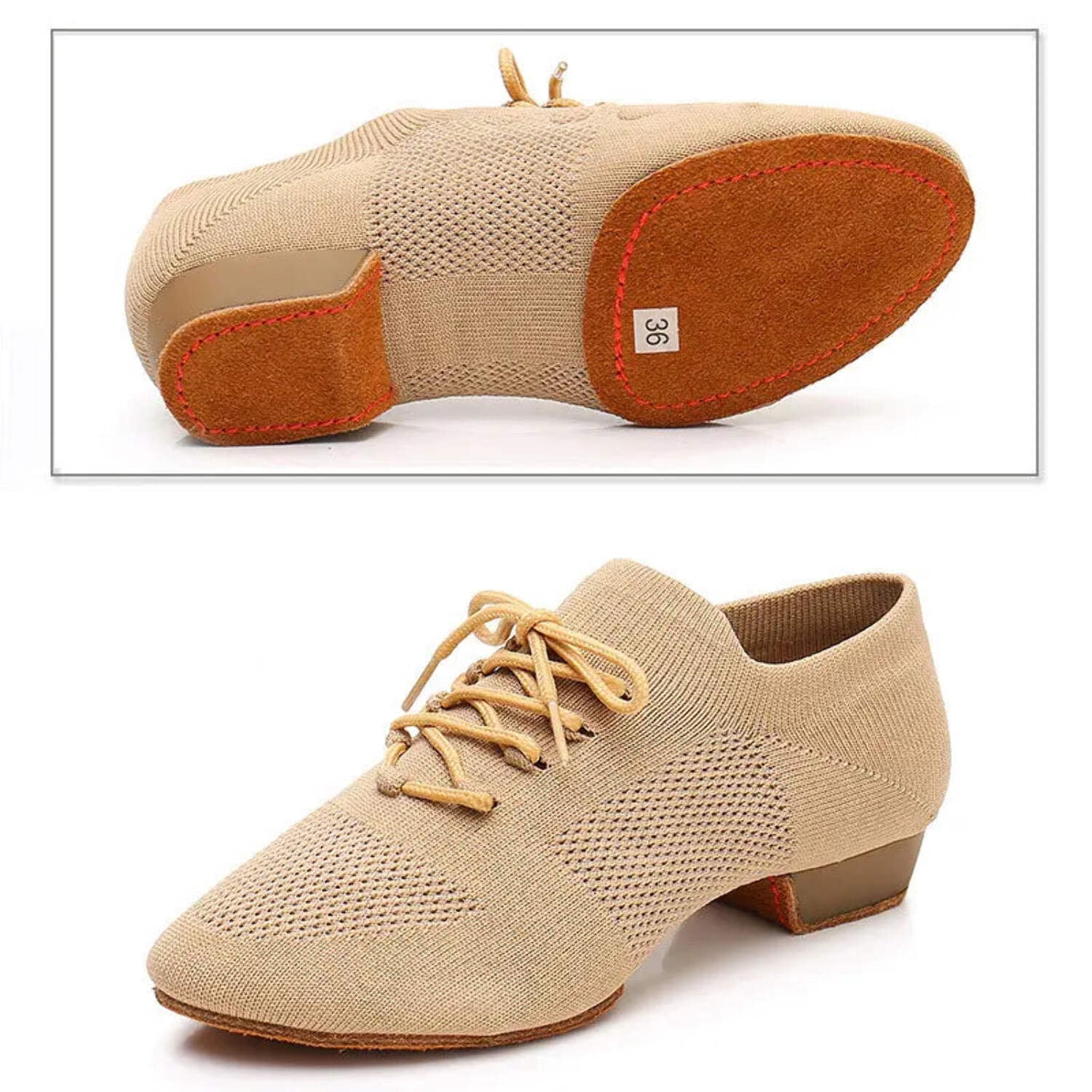Dance Shoes Women Professional Teacher Latin Dance Training Shoe Low ...