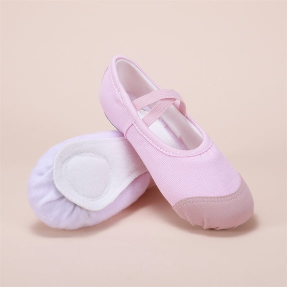 Dance Shoes with Plush Lining and Leather Toe, Soft Soles for Winter ...