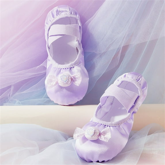 Dance Shoes with Satin Material and Candy Cartoon Design, Soft Soles ...