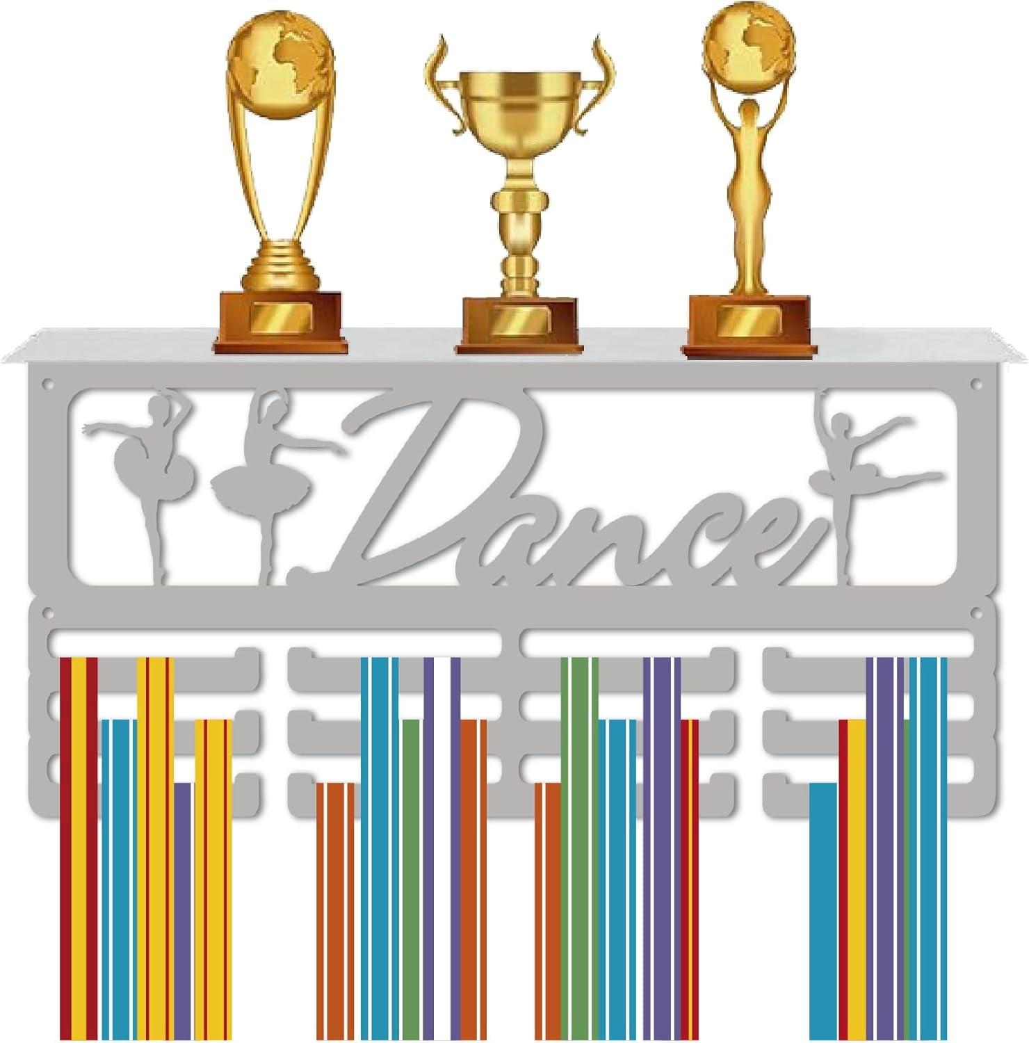Dance Sport Medal Holder Iron Medal Storage Rack Wall Mount Decor 3 ...