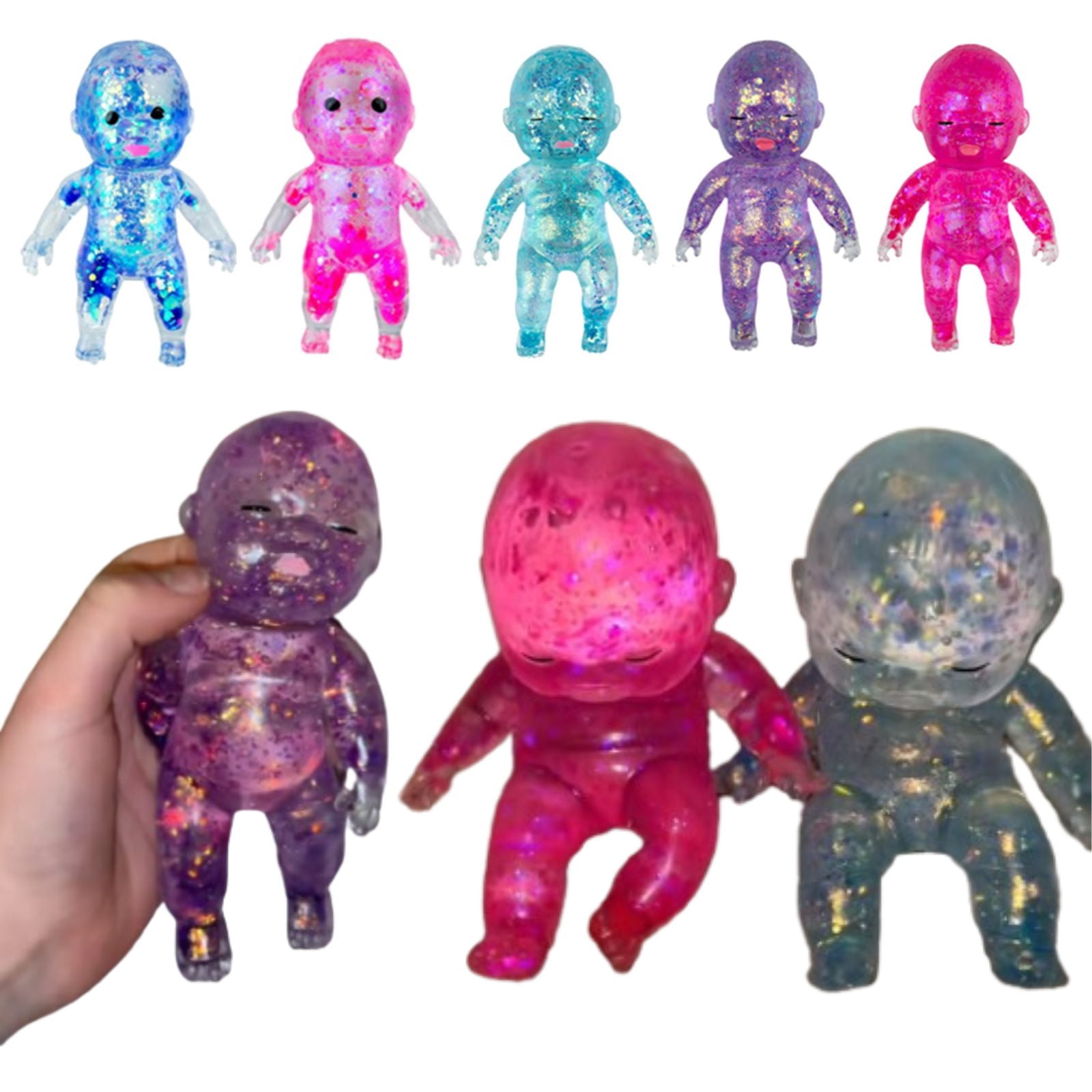 Dance Squishy Babies Funny Glitter Babies Squishy Fidget Toy ...
