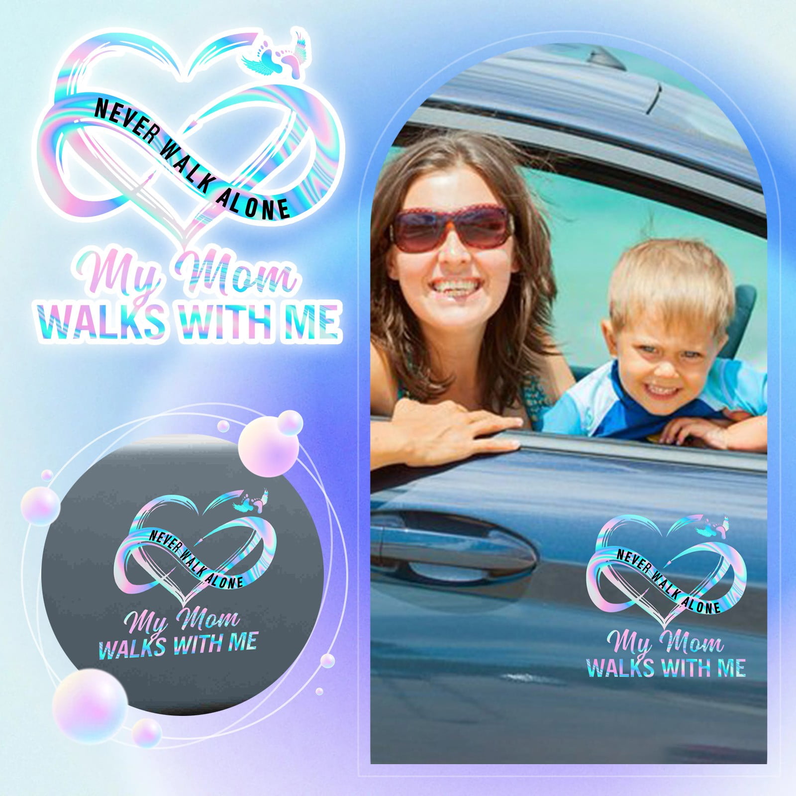 Dance Stickers for Kids Family Never Walk Alone Commemorative Decal Car ...