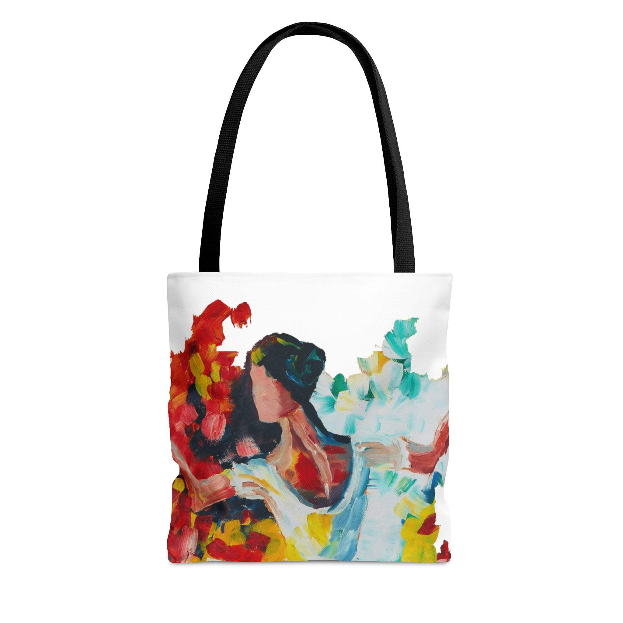 Dance Through Life: Tote Bag with Dancing Girl Print – Stylish and ...
