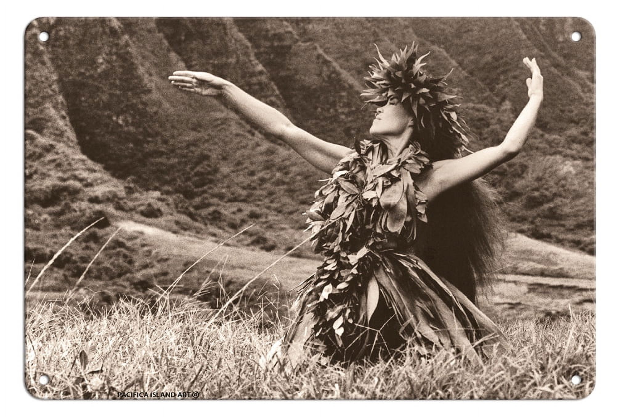 Dance To Pele - Hawaiian Hula Dancer - Vintage Sepia Toned Photograph ...