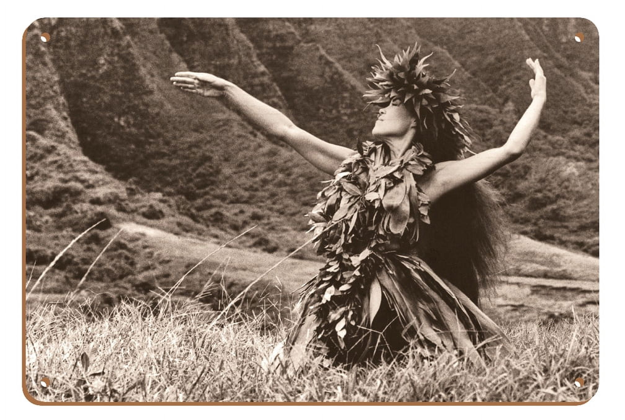 Dance To Pele - Hawaiian Hula Dancer - Vintage Sepia Toned Photograph ...