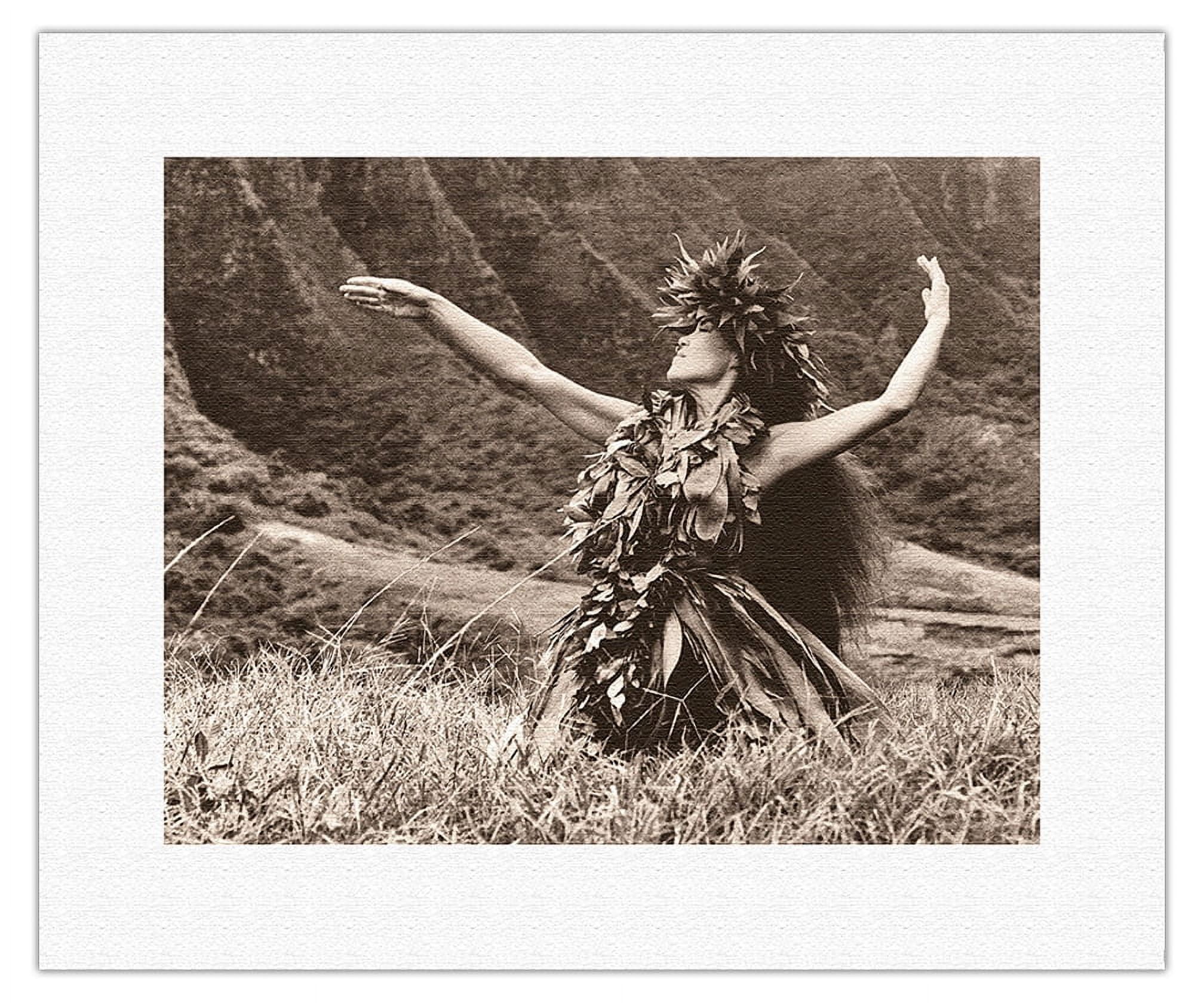 Dance To Pele - Hawaiian Hula Dancer - Vintage Sepia Toned Photograph ...