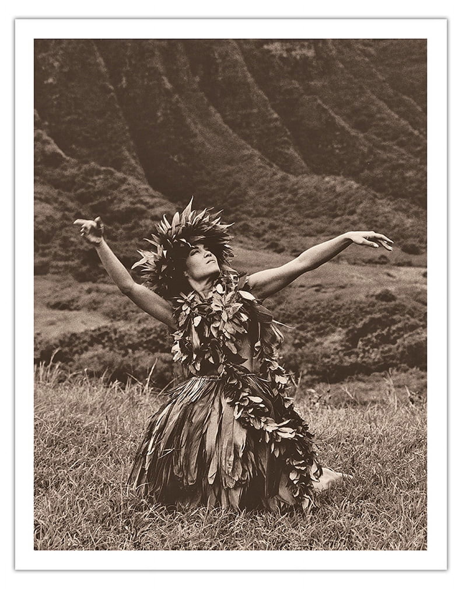Dance To Pele - Hawaiian Hula - Vintage Sepia Toned Photograph by Alan ...