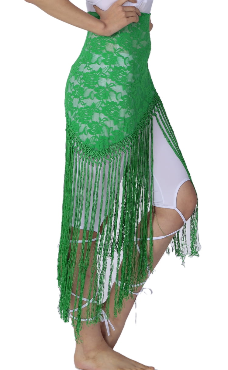 Dance Tribal Triangle Gypsy Belly Dance Lace Shawl Hip Scarf Scarves ...