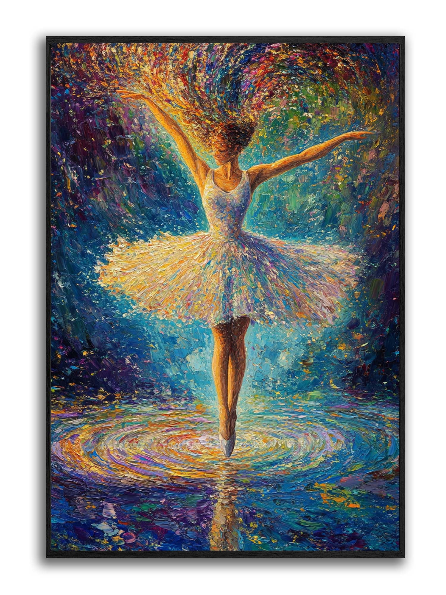Dance Wall Art Ballerina Romance Canvas Art Dancing Posters Oil ...