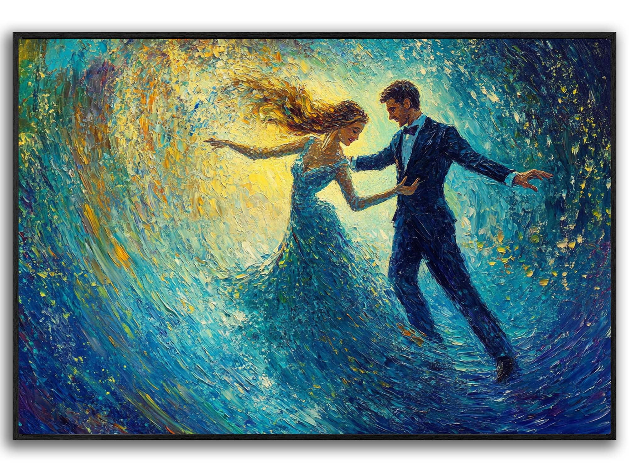 Dance Wall Art Ballroom Dancing Romance Canvas Art Dancing Posters Oil ...