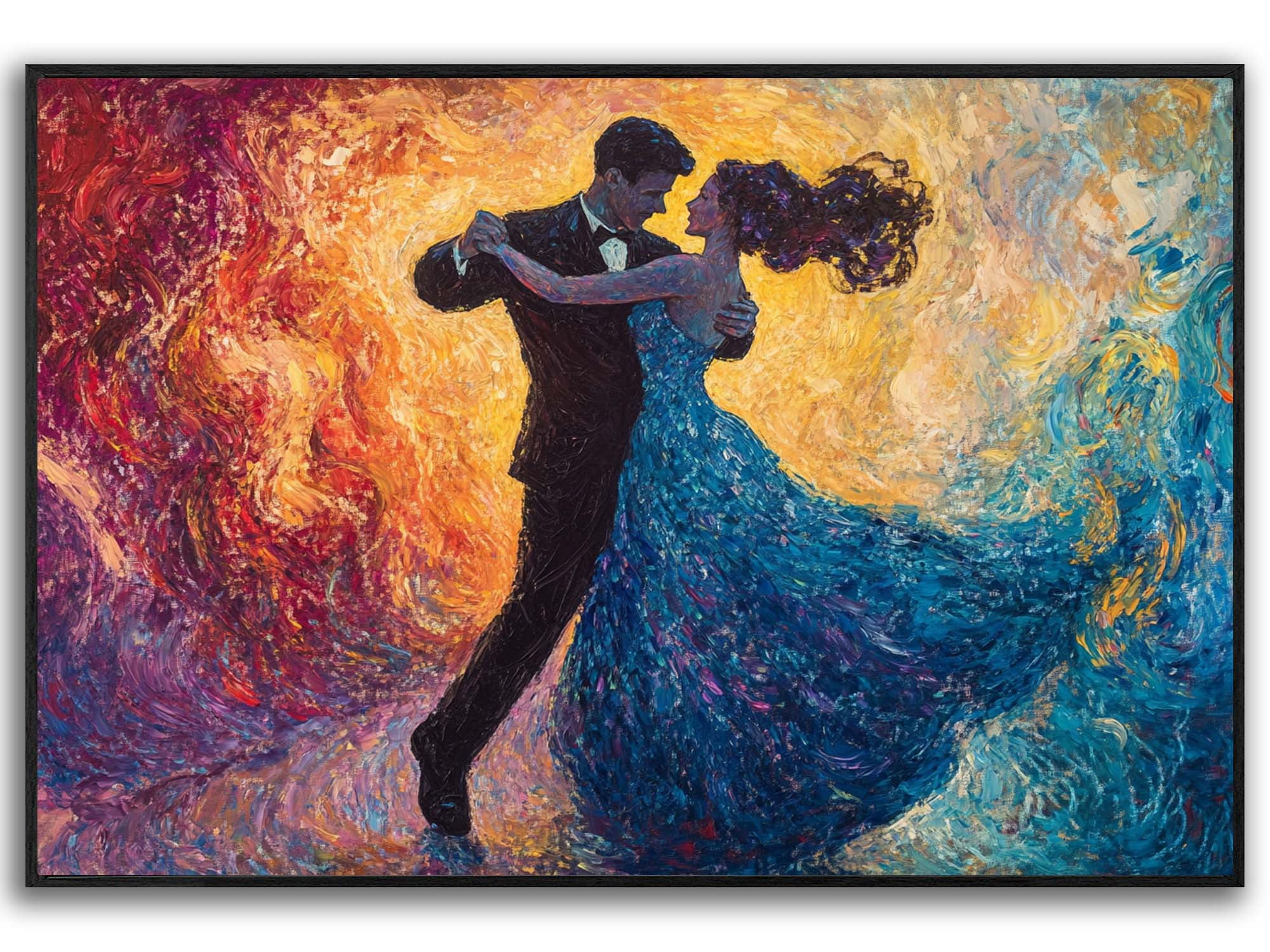 Dance Wall Art Couple Dancing Romance Canvas Art Dancing Posters Oil ...