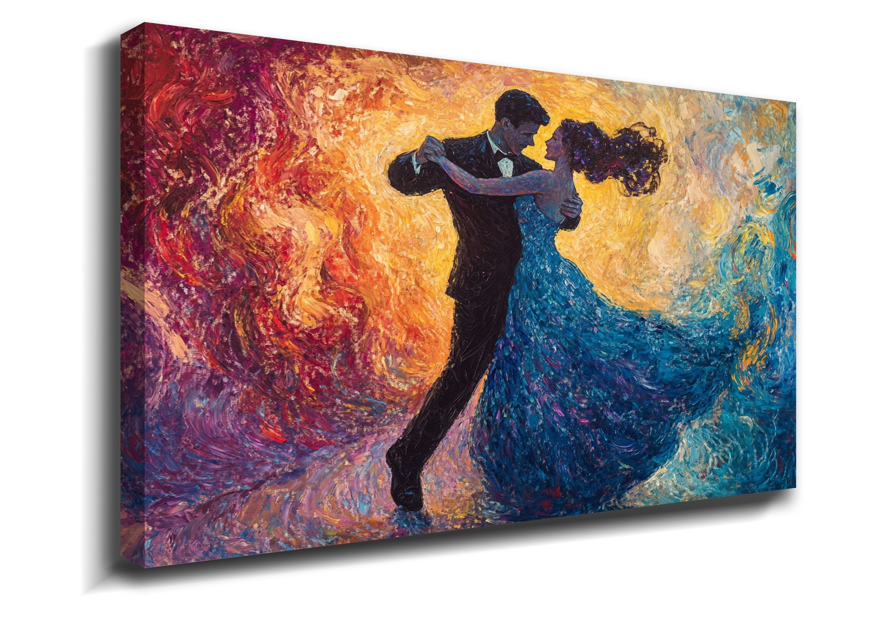 Dance Wall Art Couple Dancing Romance Canvas Art Dancing Posters Oil ...