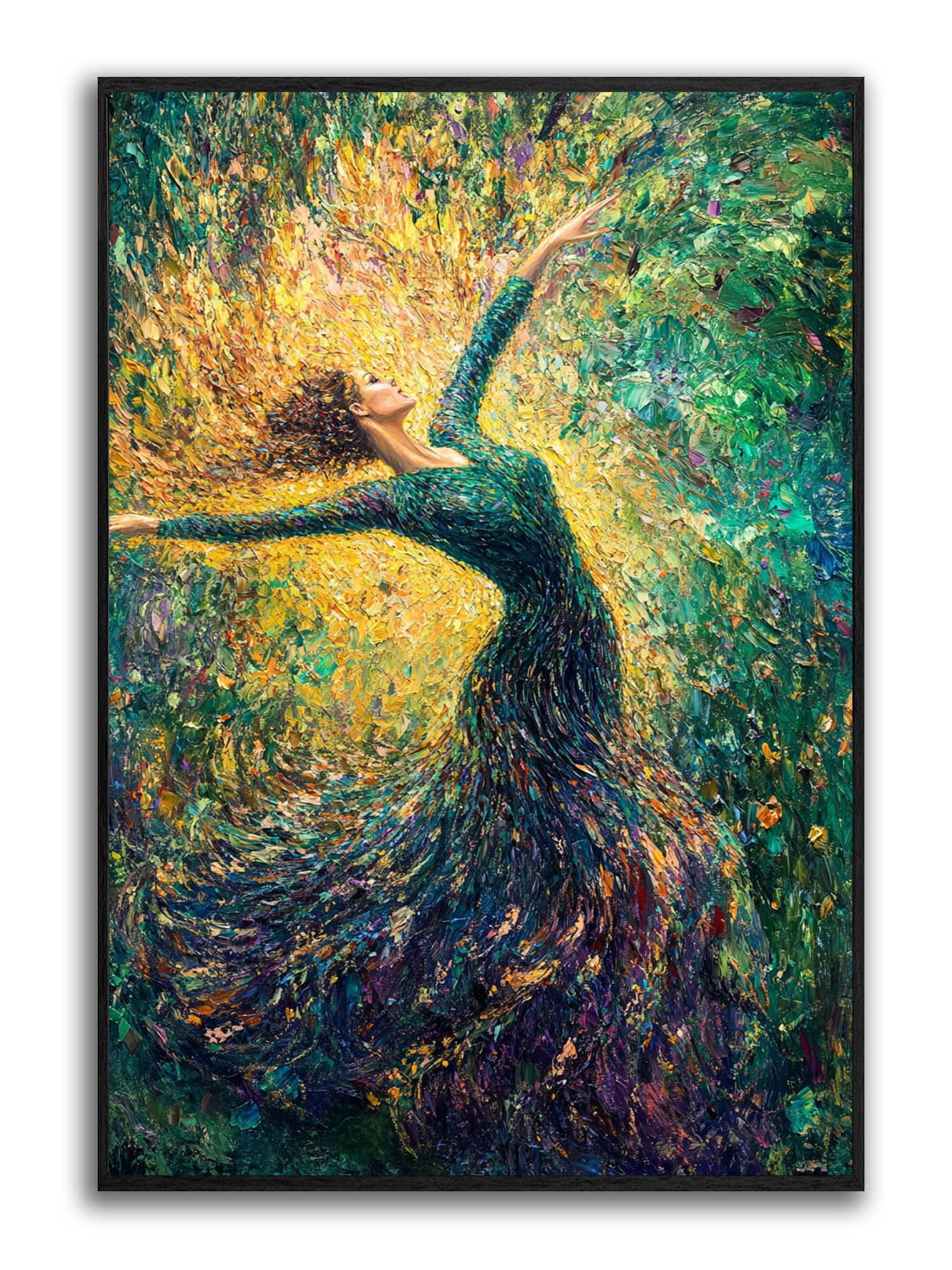 Dance Wall Art Dancing Girl Romance Canvas Art Dancing Posters Oil ...